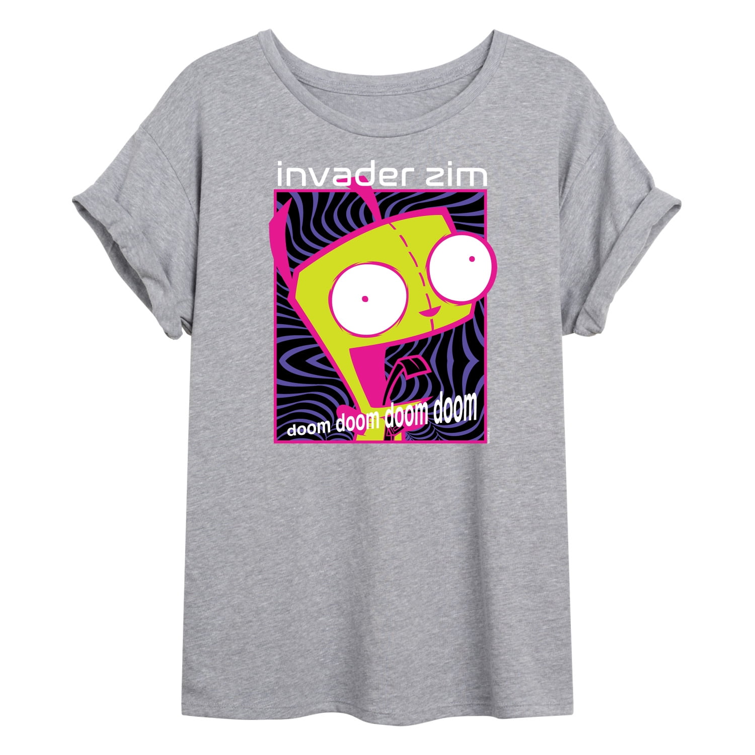 Invader ZIM - GIR - Doom Doom Doom - Juniors Ideal Flowy Muscle T-Shirt ...