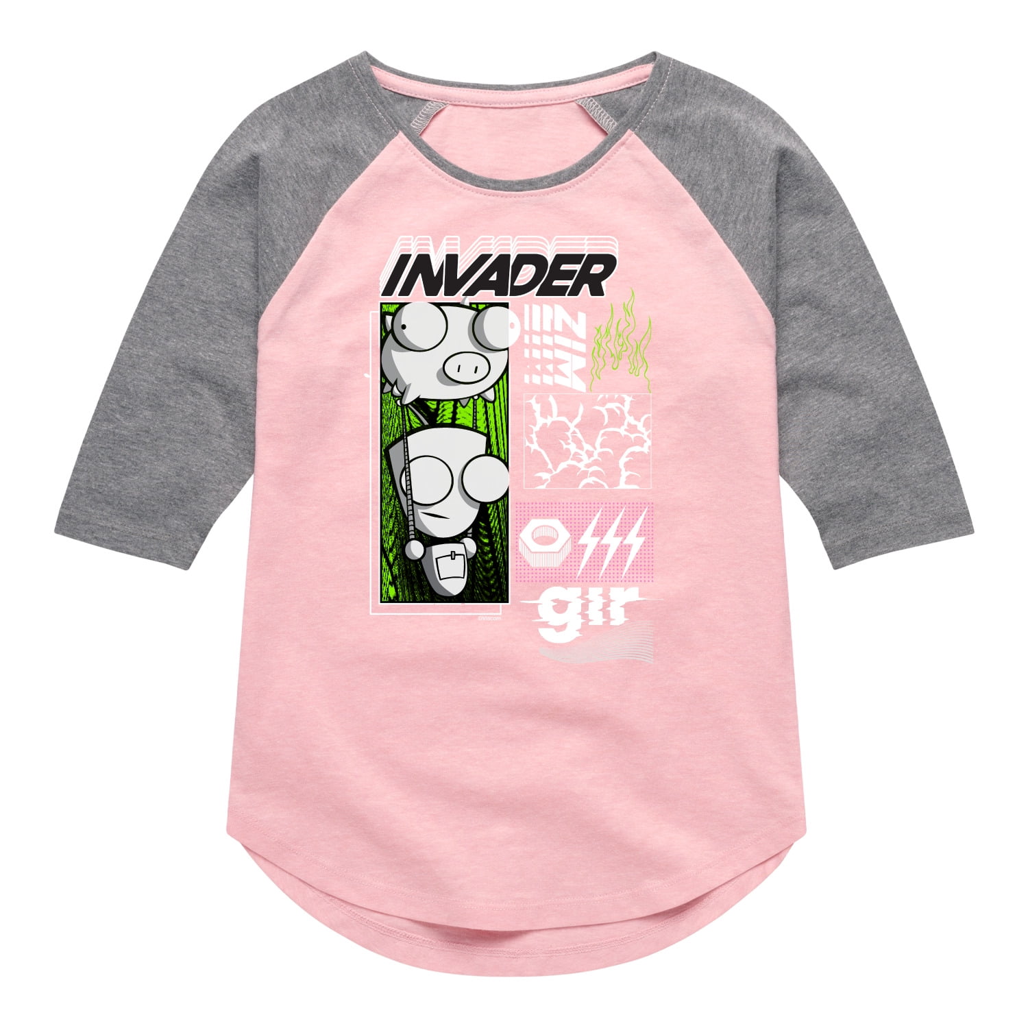 Invader ZIM - GIR Holding a Pig in the Air - Toddler And Youth Girls ...