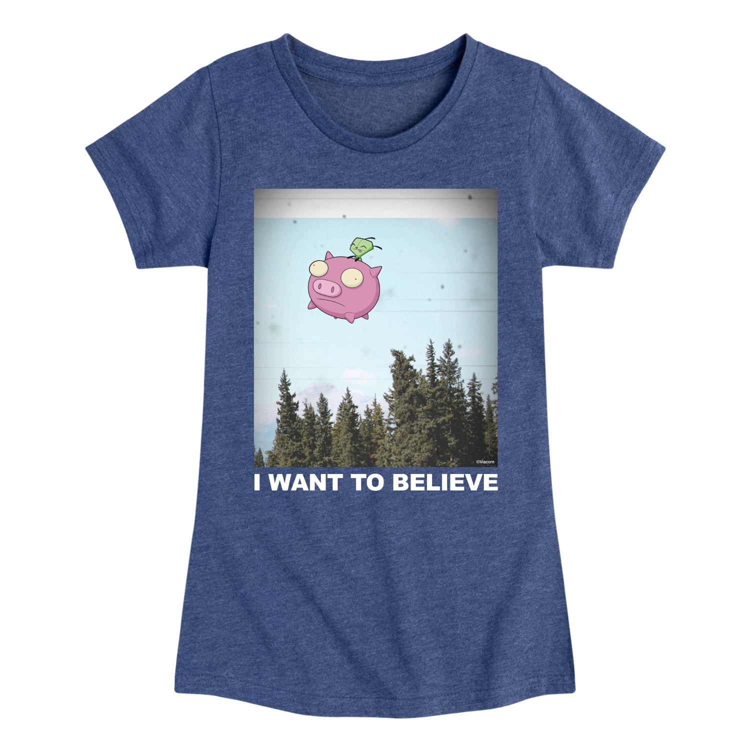 Invader ZIM - GIR Sitting on Flying Pig - I Want to Believe - Toddler ...