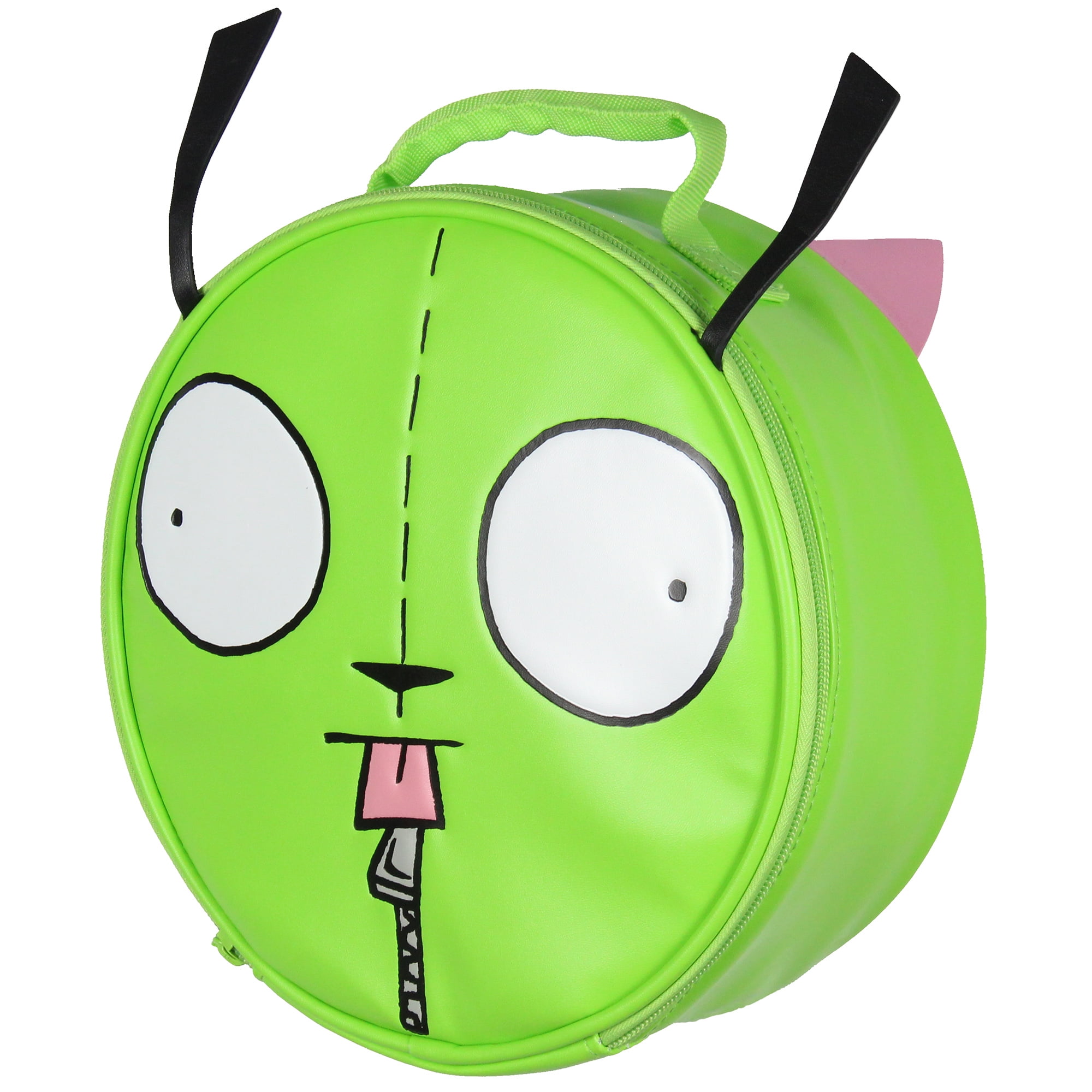Invader ZIM Gir And Pig Character Head Shaped Insulated Lunch Box Bag ...