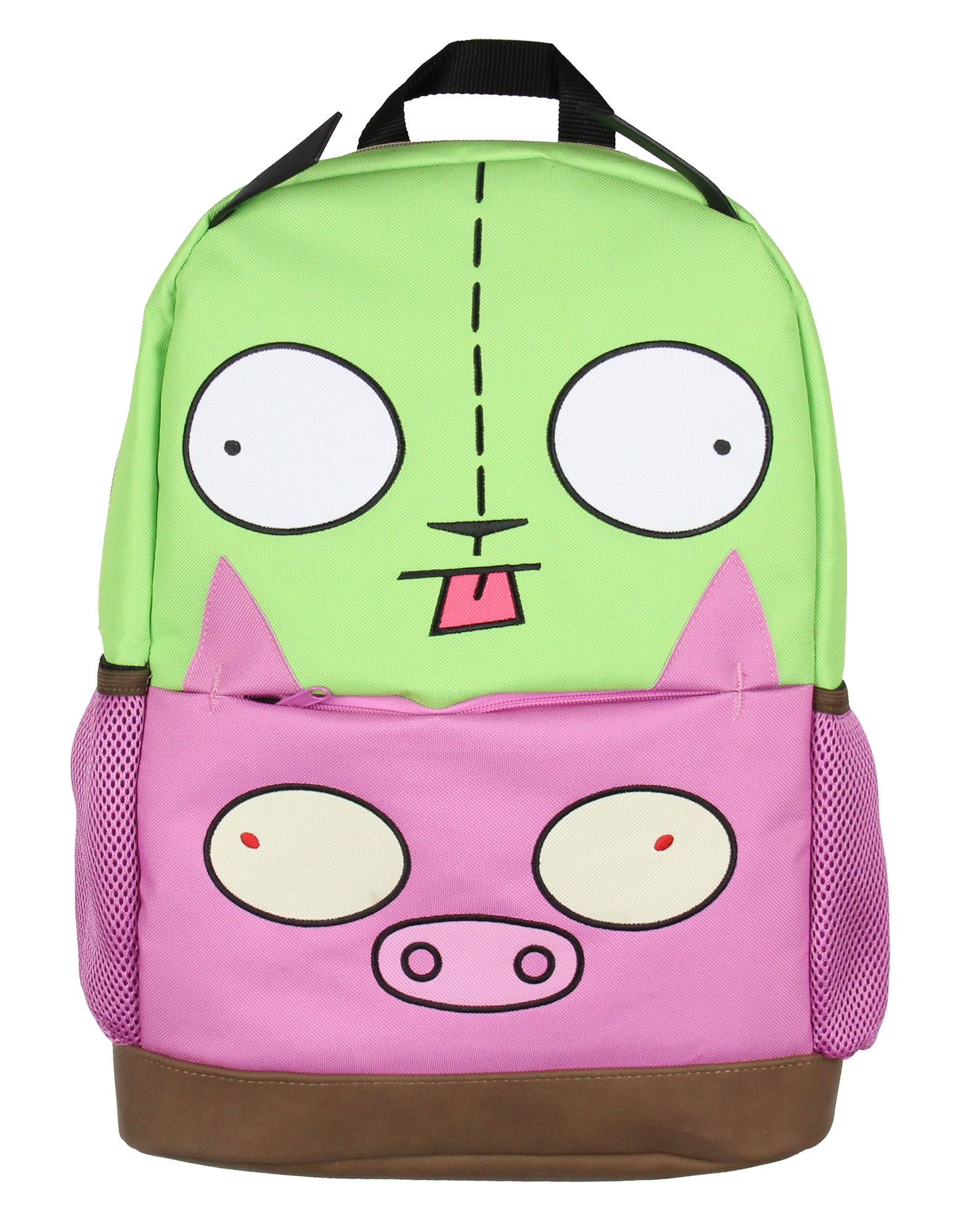 Invader ZIM TV Show Gir And Pig Character Faces Bag Tote Backpack For ...