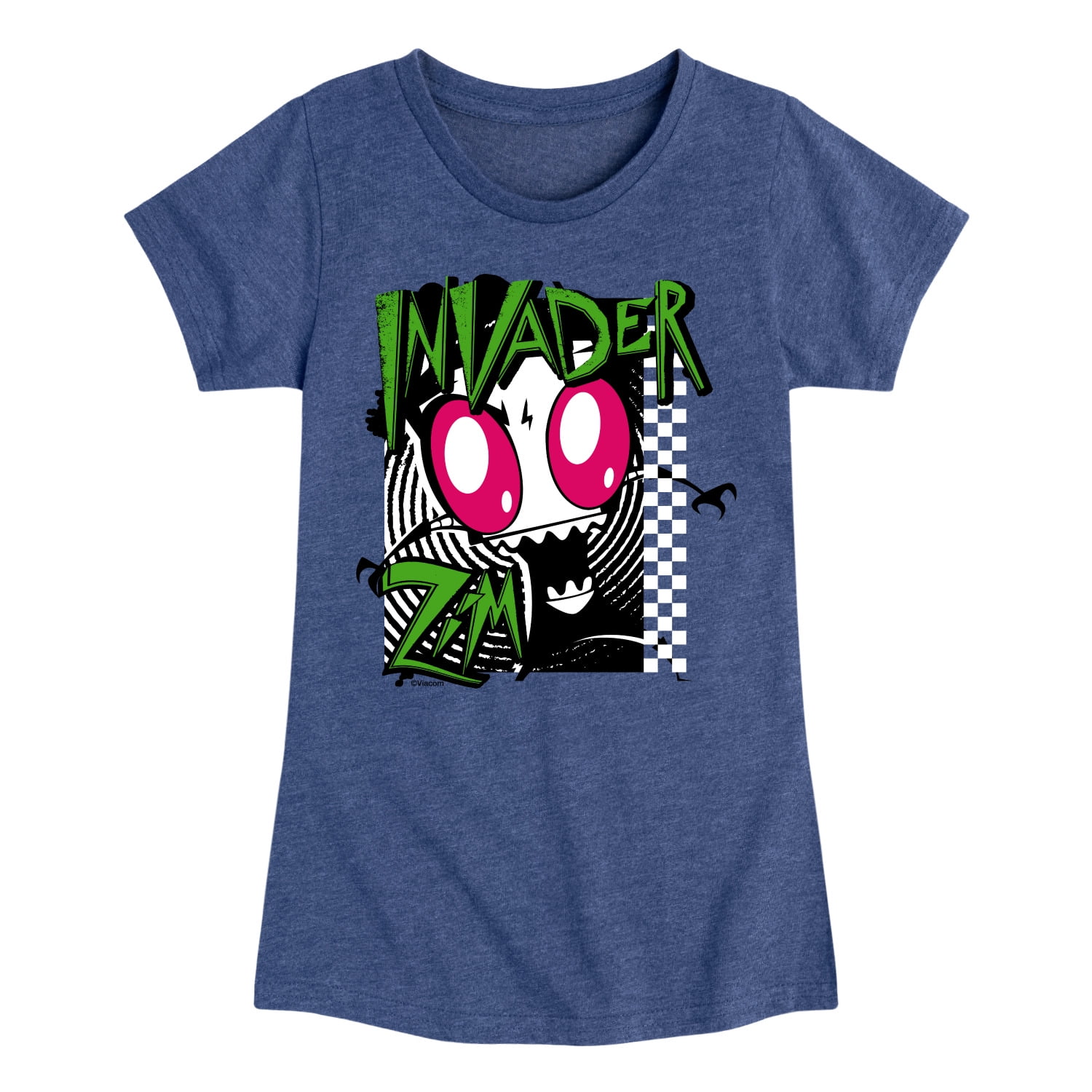 Invader ZIM - ZIM Angry - Retro Checkered Board - Toddler And Youth ...