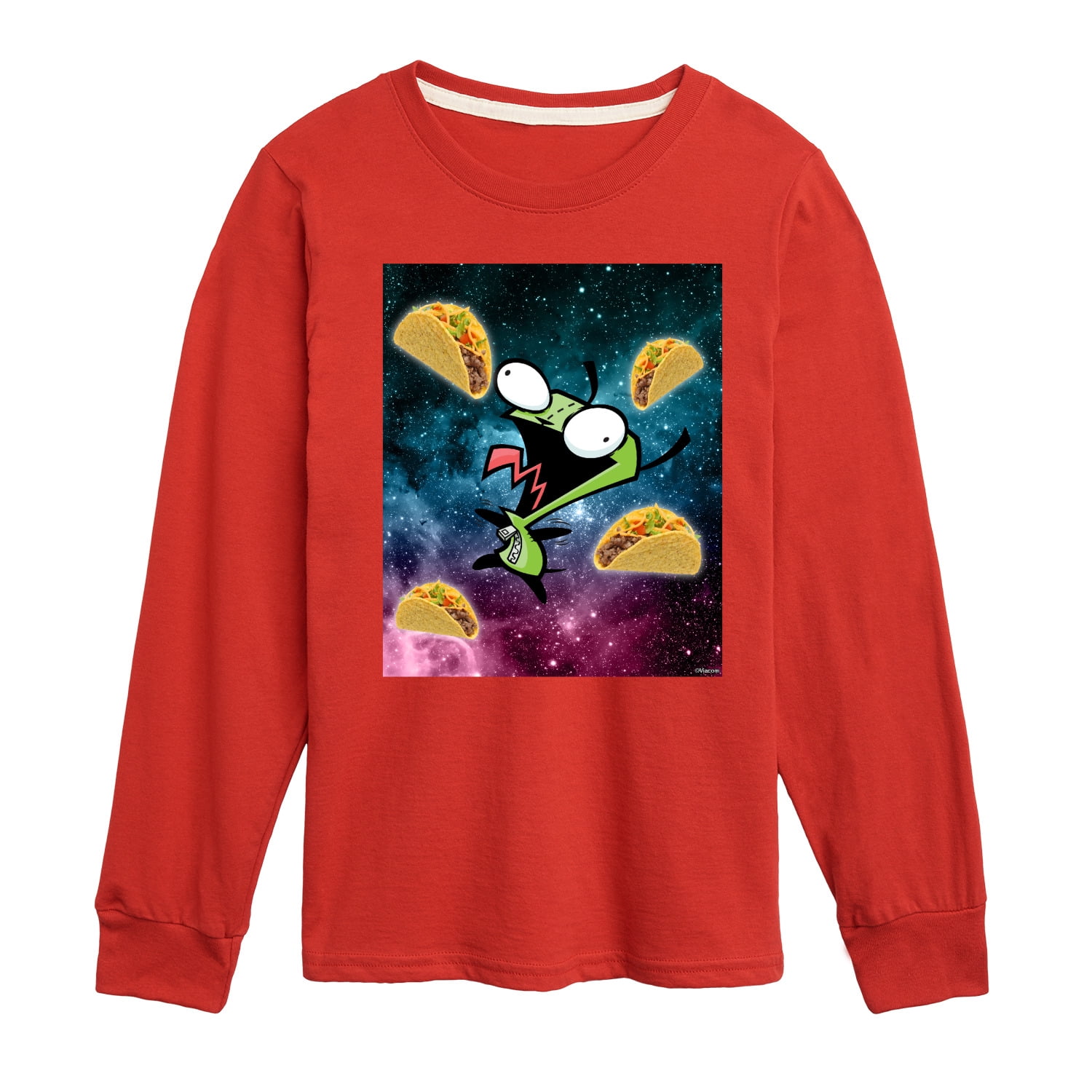 Invader ZIM - ZIM Loves Tacos - Space Background - Toddler And Youth ...