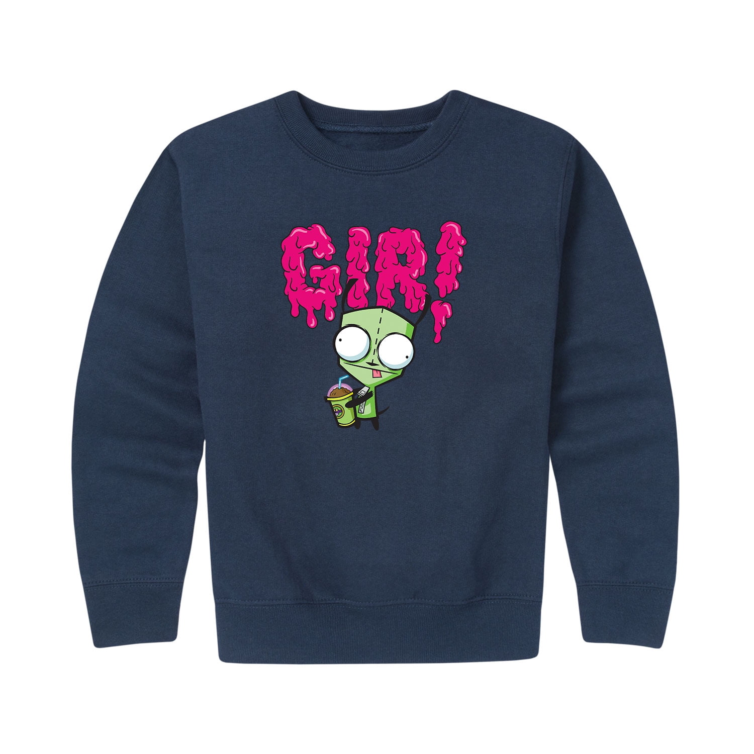 Invader ZIM - ZIM and GIR - Toddler And Youth Crewneck Fleece ...