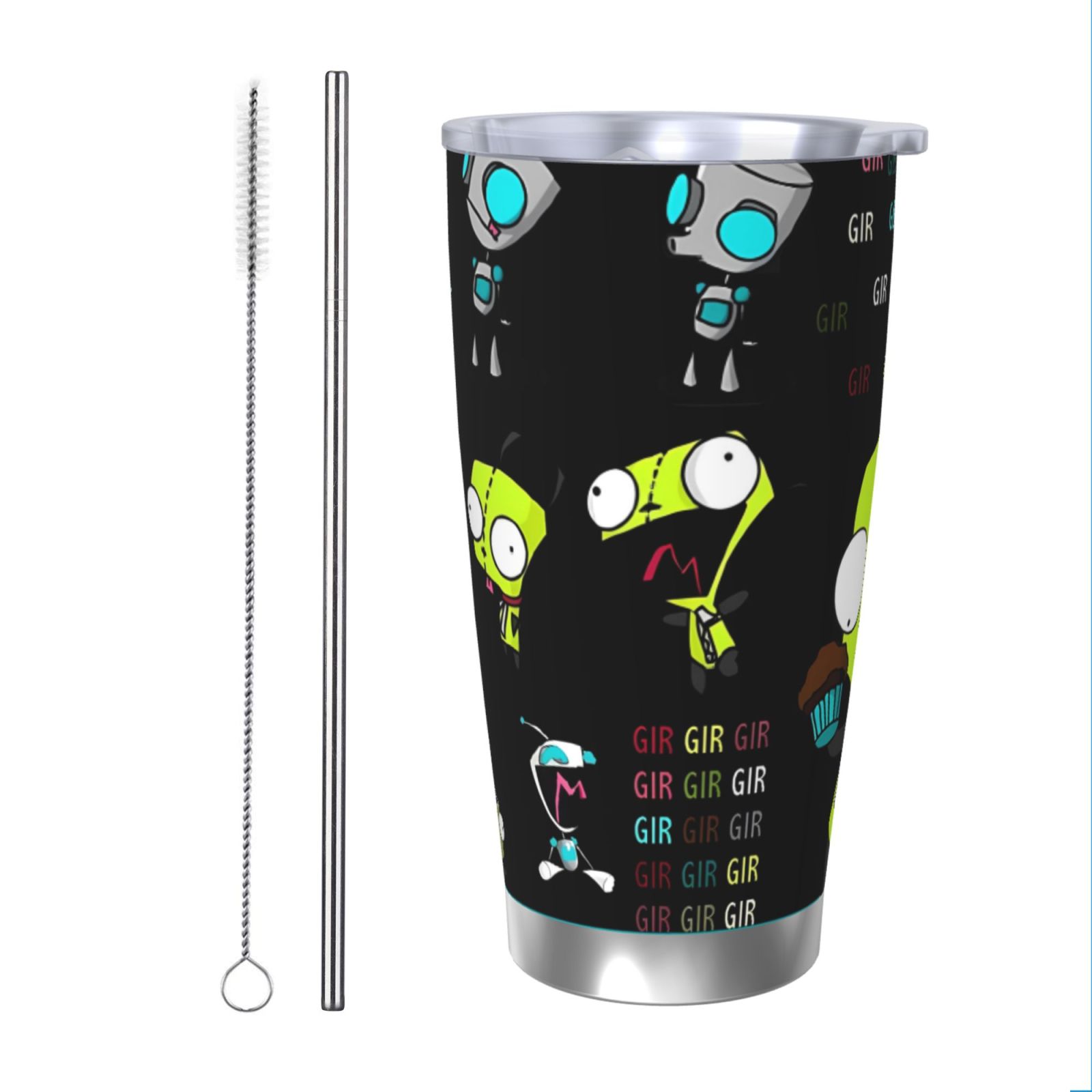 Invader Zim 20oz Tumbler with Lid, Durable Insulated Coffee Mug ...