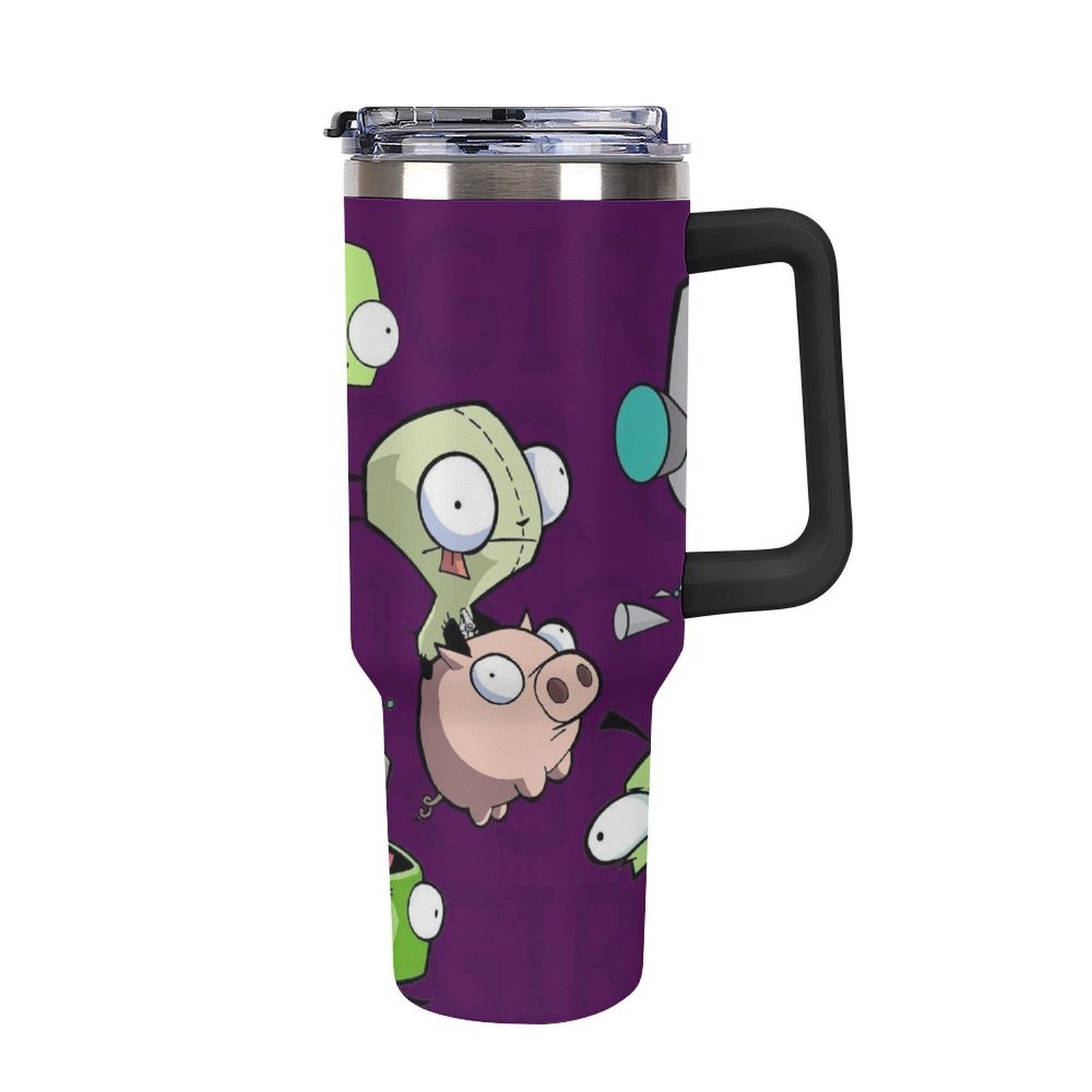 Invader Zim 40 Oz Tumbler with Handle And Straw, Vacuum Insulated ...