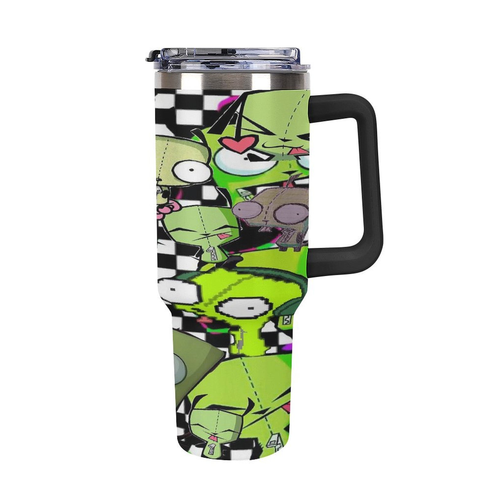 Invader Zim 40 Oz Tumbler with Handle And Straw, Vacuum Insulated ...