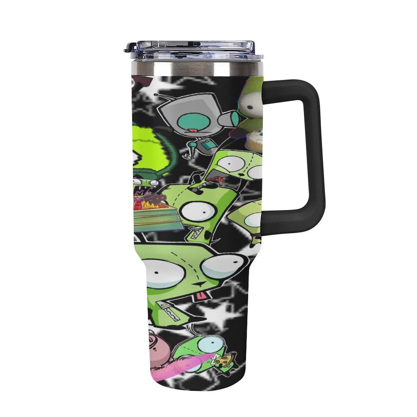Invader Zim 40 Oz Tumbler with Handle And Straw, Vacuum Insulated ...