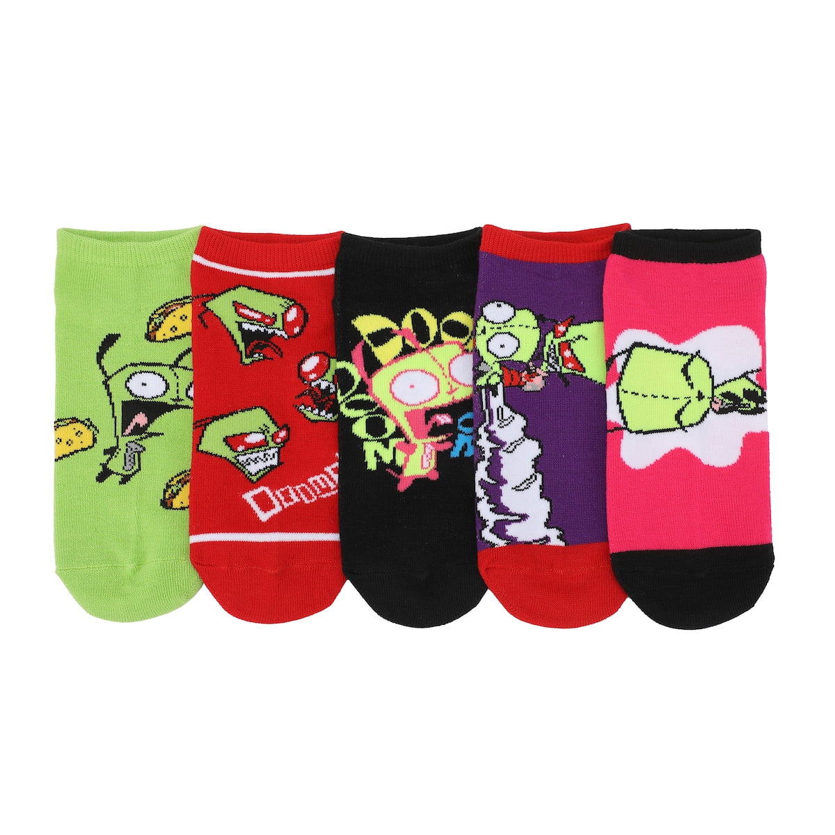 Invader Zim 5-Pack Womens Ankle Socks - Walmart.com