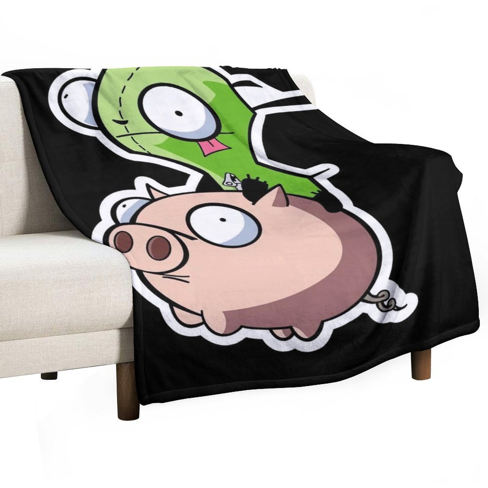 Invader Zim 5 Super Cozy Bedding Fleece Throw Blanket for Couch Home ...