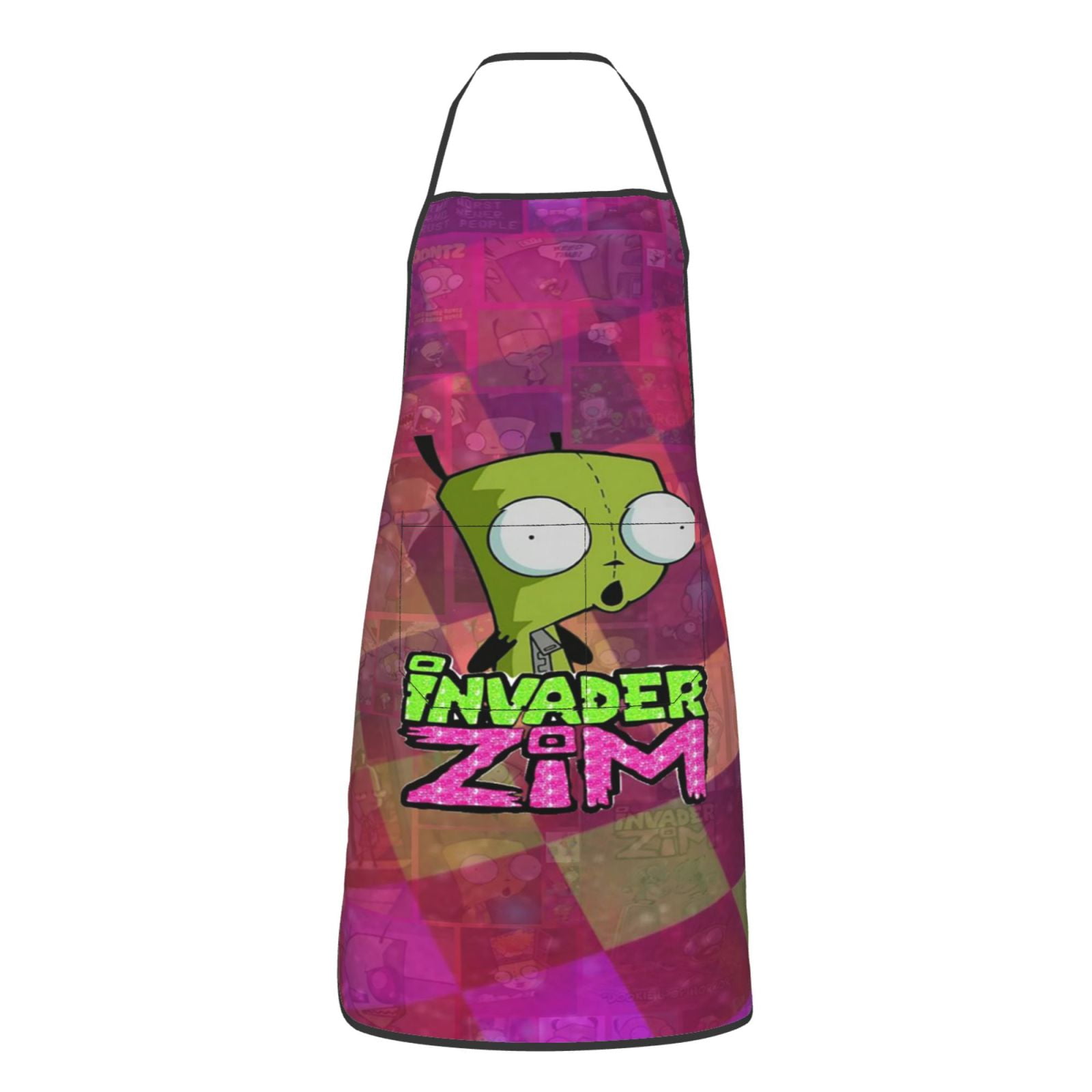 Invader Zim Adjustable Bib Aprons, Waterdrop Resistant Apron with 2 ...