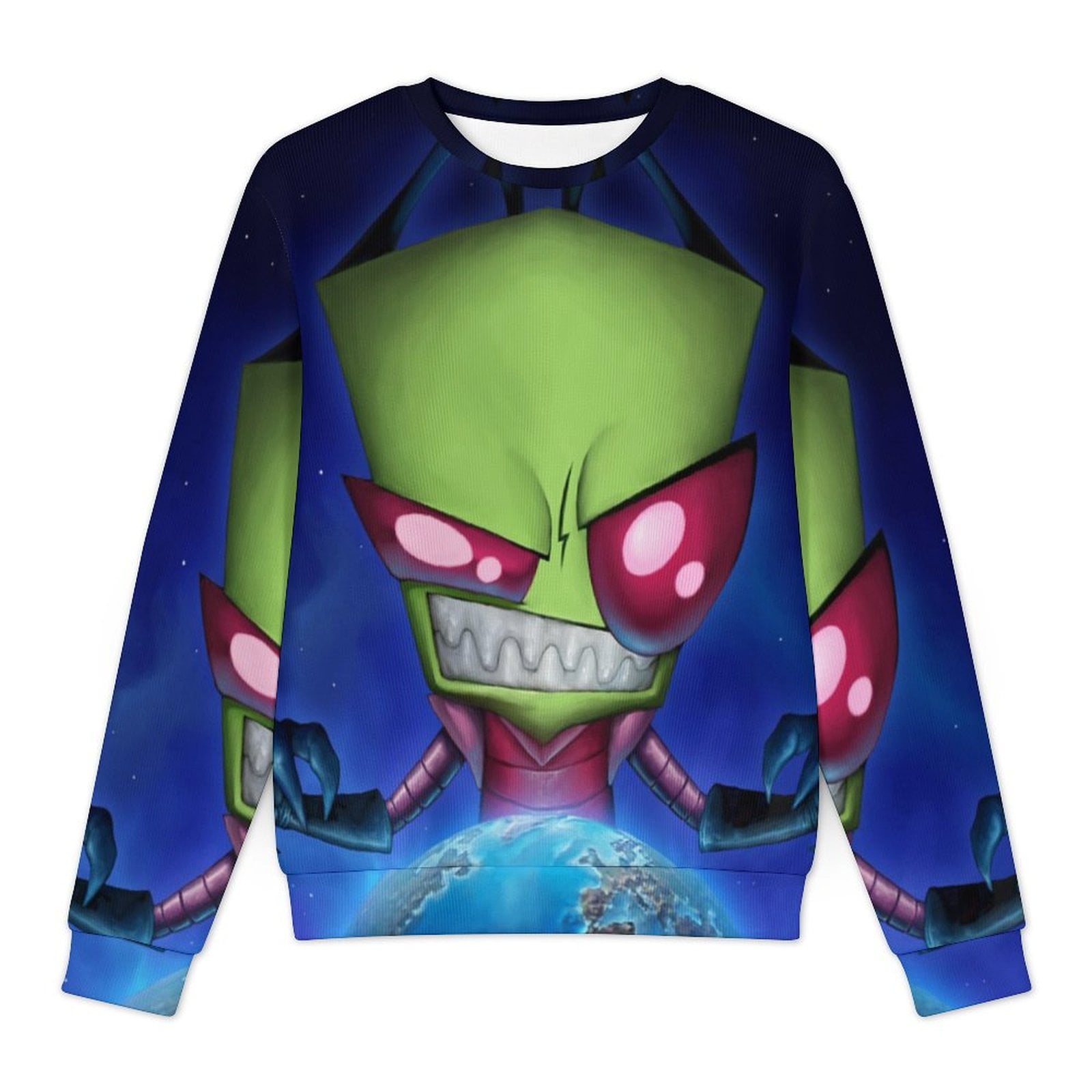 Invader Zim Adult Sweater Loose Fitting Pullover Fashion 3D Printed ...