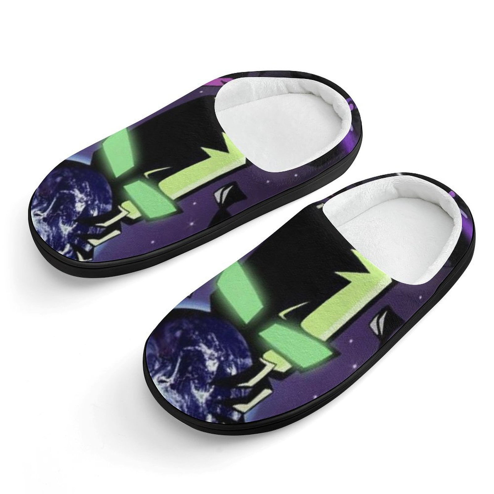 Invader Zim Alien Gir Kid's Cotton Slippers Winter Warm Soft Plush ...