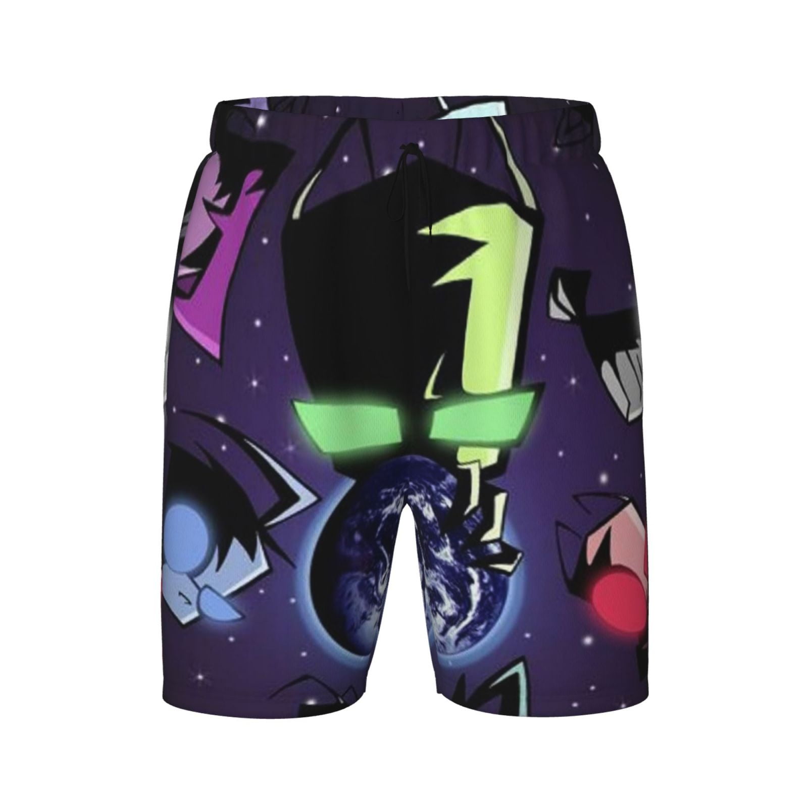 Invader Zim Alien Gir Teen Swim Trunks Summer Beach Board Shorts Double ...