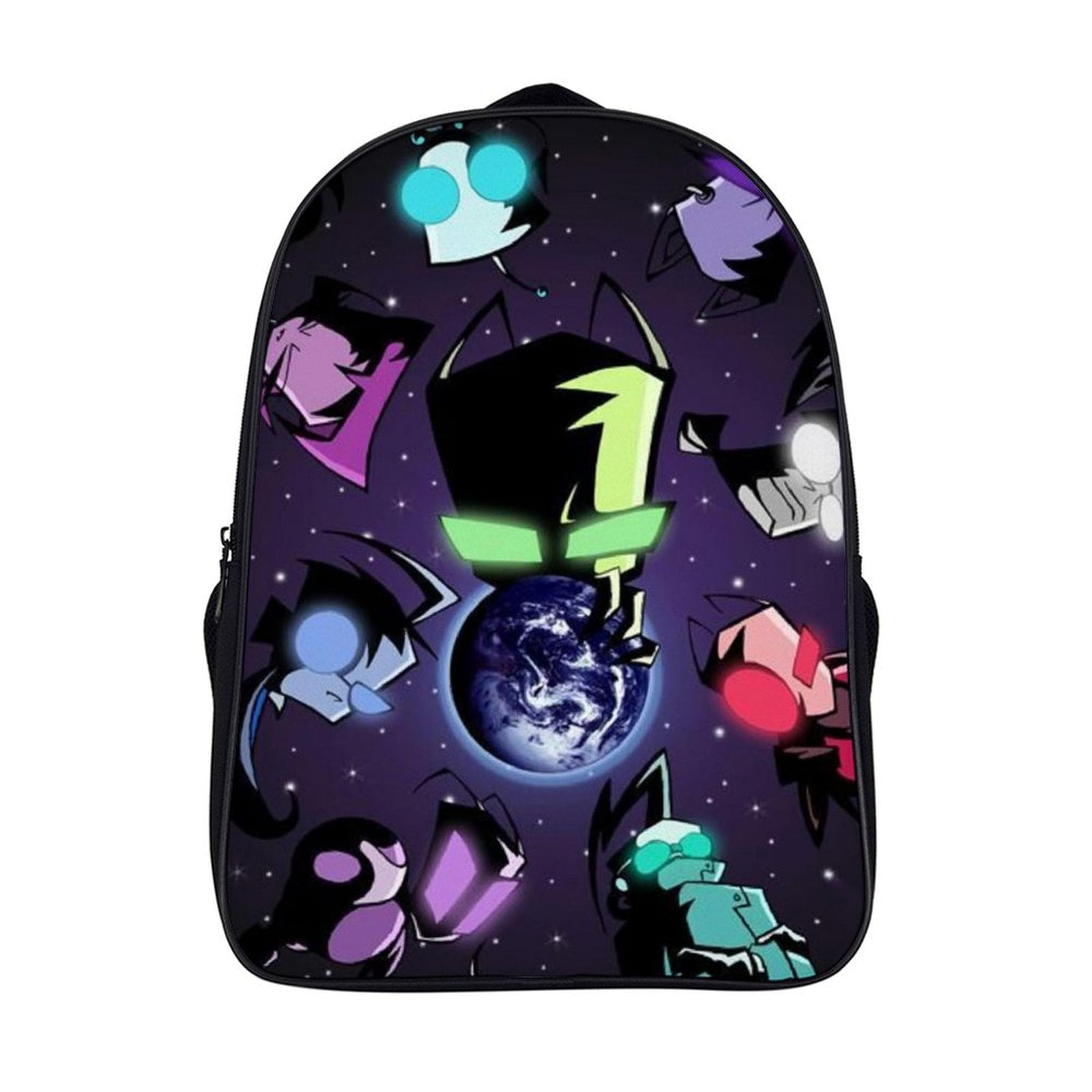 Invader Zim Alien Gir Unisex Backpack Schoolbag Bookbag 2 Compartment ...