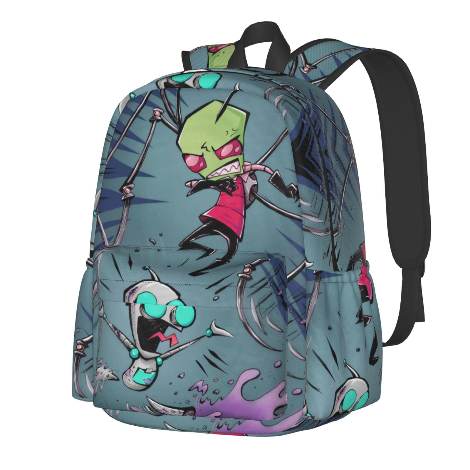 Invader Zim And Gir Backpack Schoolbag Laptop Daypack Large Capacity ...