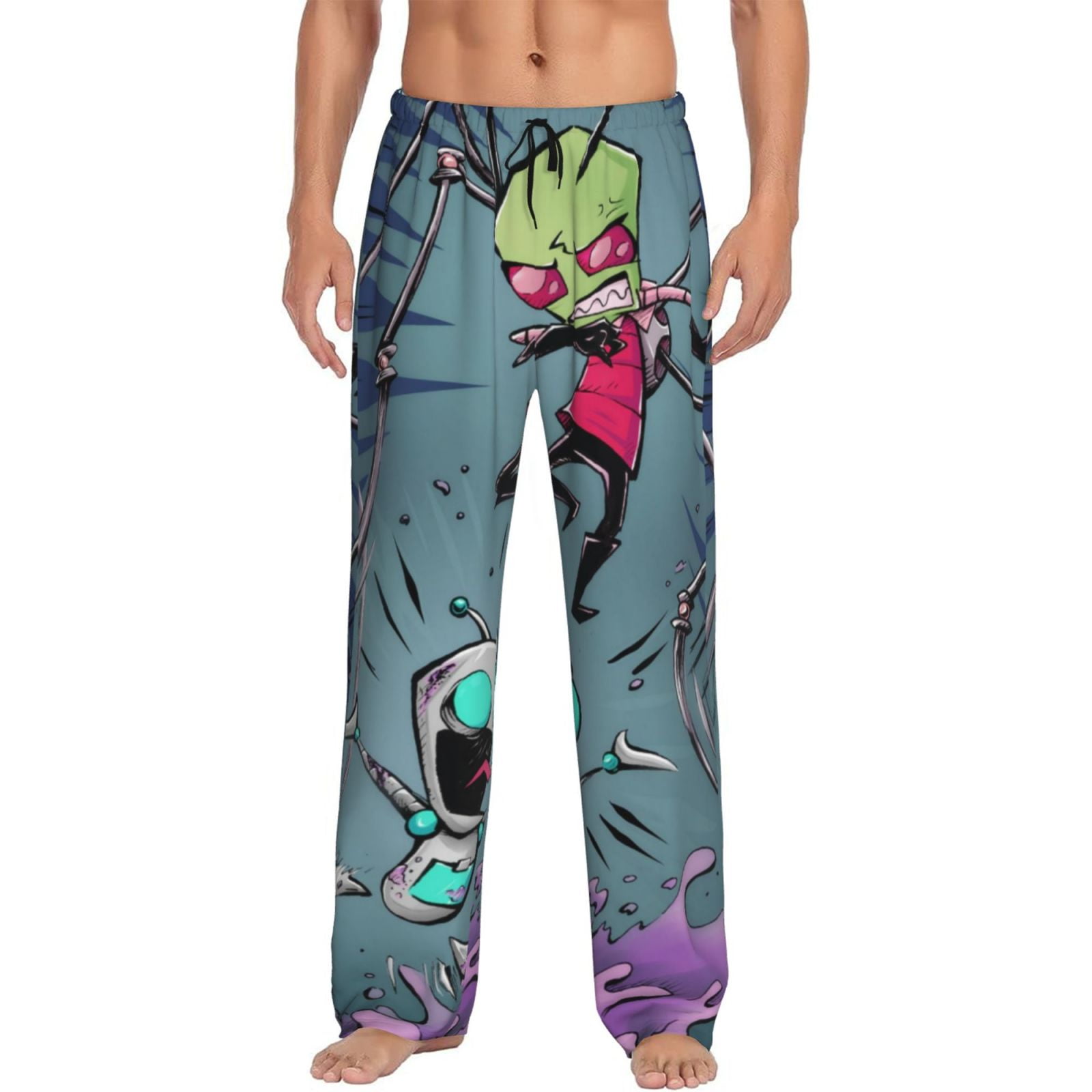 Invader Zim And Gir Men's Pajama Pants With Pockets Lounge Fashion Cozy ...