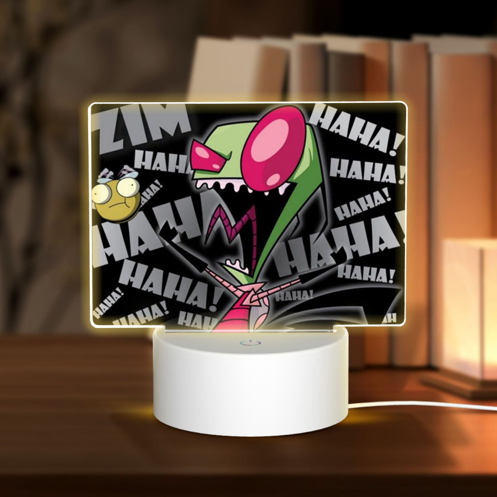 Invader Zim Animation Acrylic Night Light Adjustable 3 Light Modes USB ...