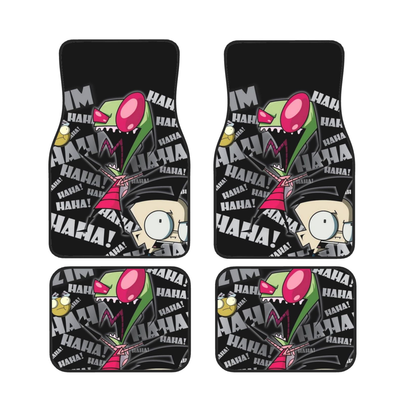Invader Zim Animation Car Floor Mats 4-Piece Full Set Front Rear Auto ...