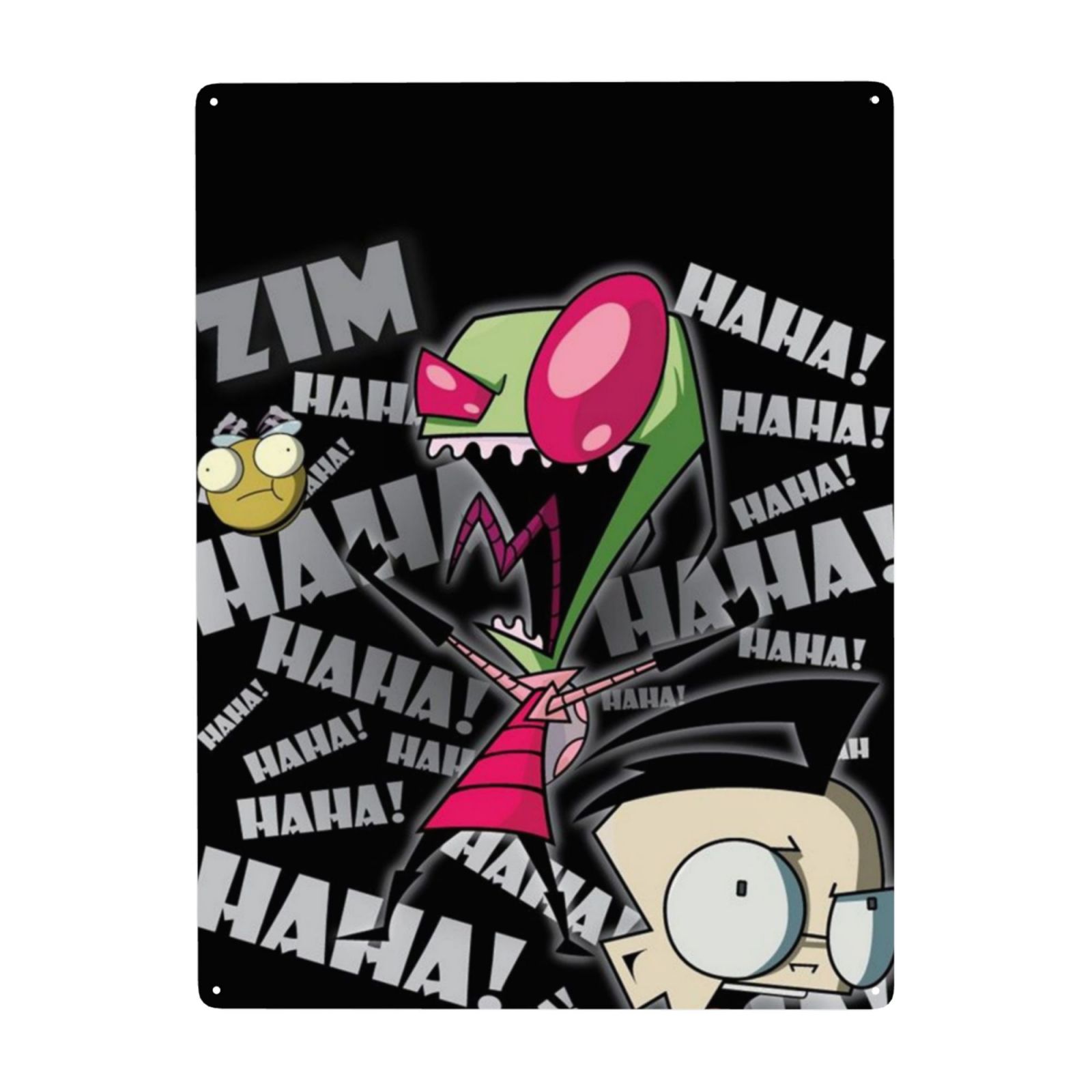 Invader Zim Animation Metal Sign Home Wall Art Decor Metal Tin Signs ...