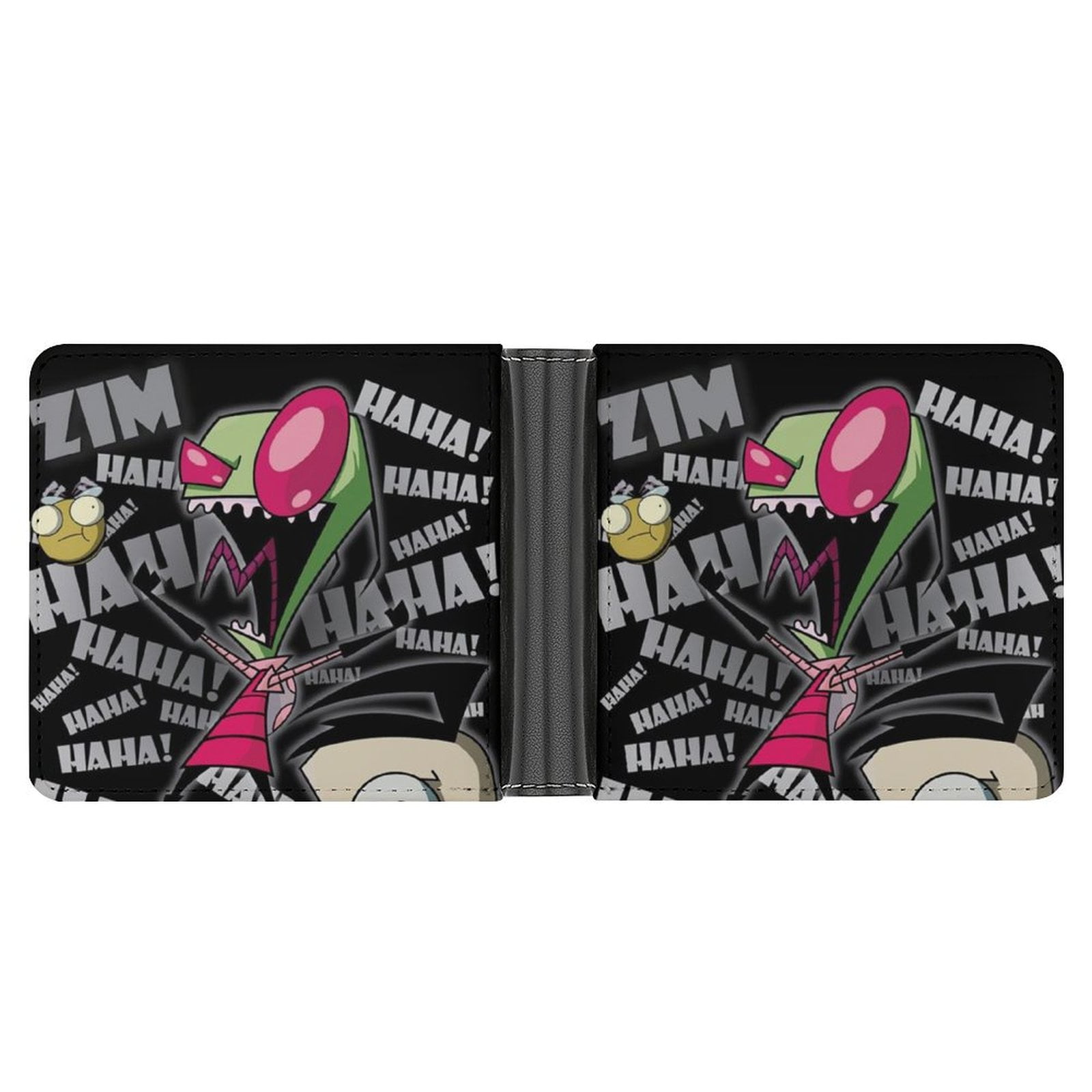 Invader Zim Animation PU Leather Bifold Wallet Money Organizers Gift ...