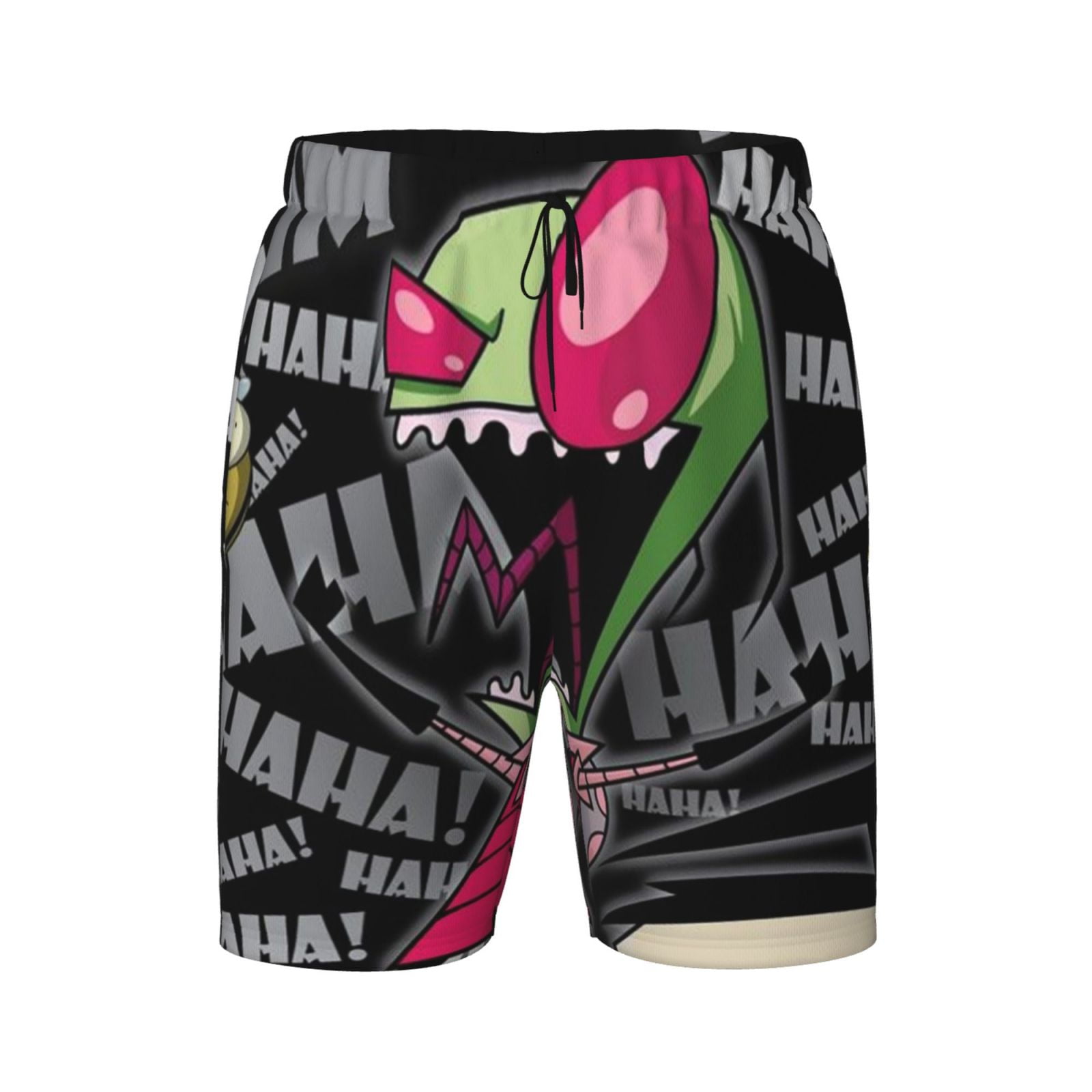 Invader Zim Animation Teen Swim Trunks Summer Beach Board Shorts Quick ...