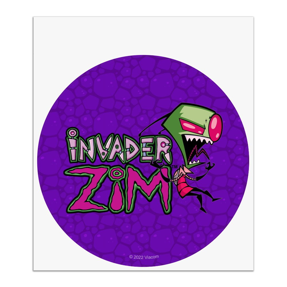 Invader Zim Automotive Car Window Locker Circle Bumper Sticker ...