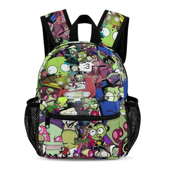 Invader Zim Backpack 13 Inch Bookbag Casual Daypack Travel Backpacks ...
