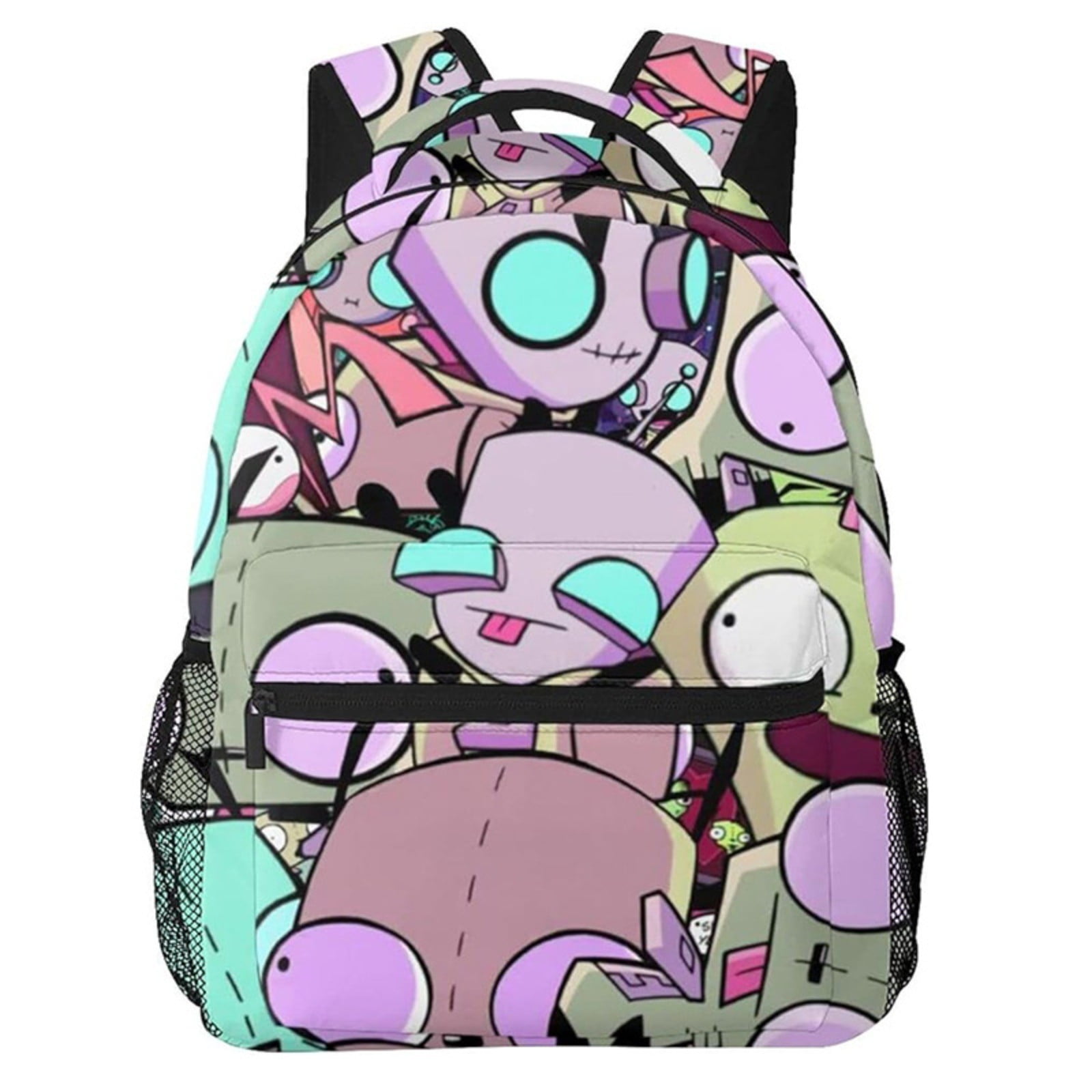 Invader Zim Backpack – 15.7" Adjustable Double Shoulder Cartoon Bag for Women & Men, Lightweight ...