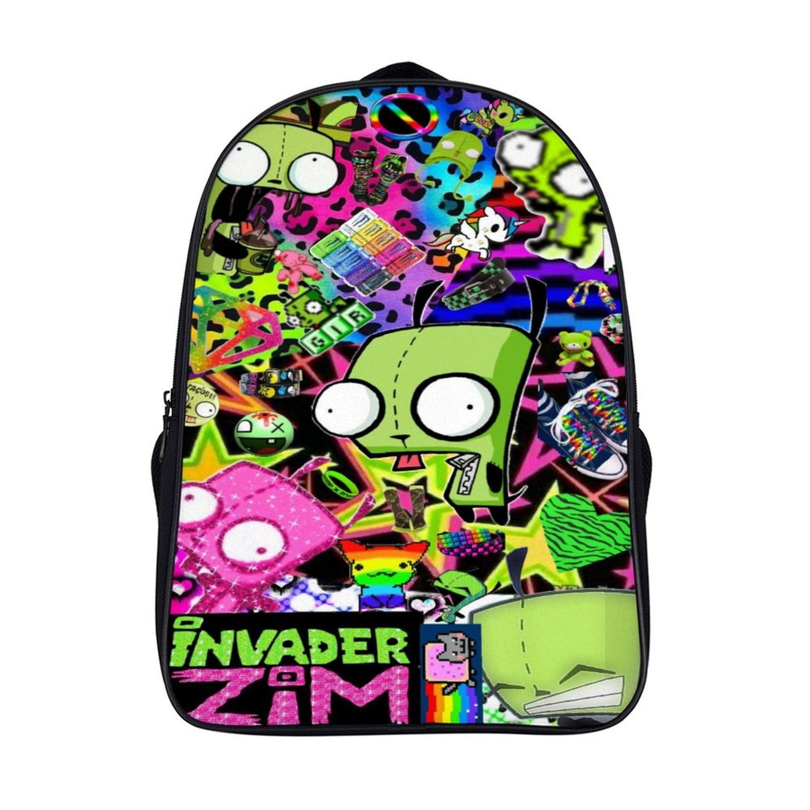 Invader Zim Backpack 16 Inch Bookbag Casual Daypack Travel Backpacks ...