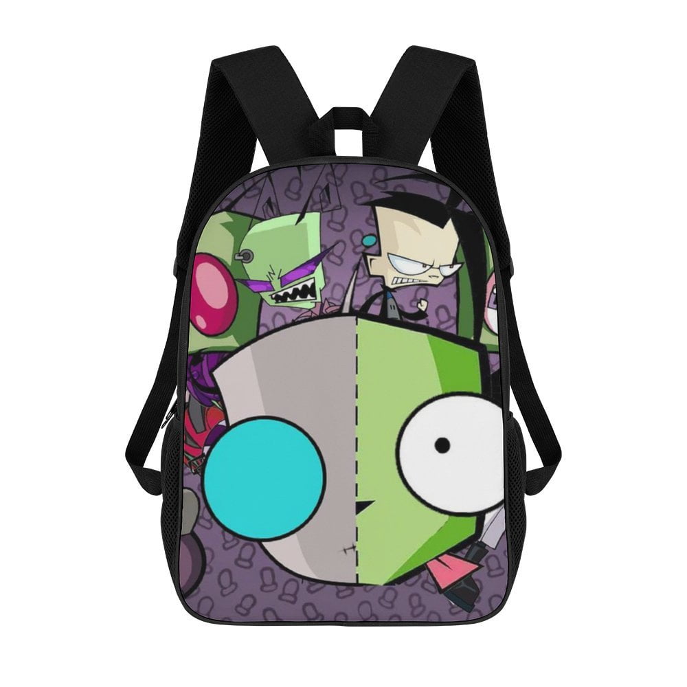 Invader Zim Backpack 17 Inch Shoulder Bag Sturdy Laptop Backpack ...