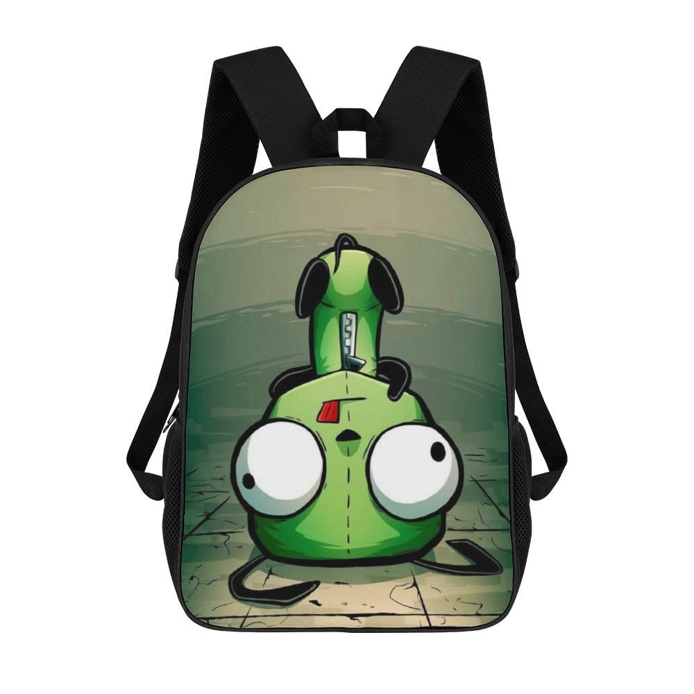 Invader Zim Backpack 17 Inch Shoulder Bag Sturdy Laptop Backpack ...