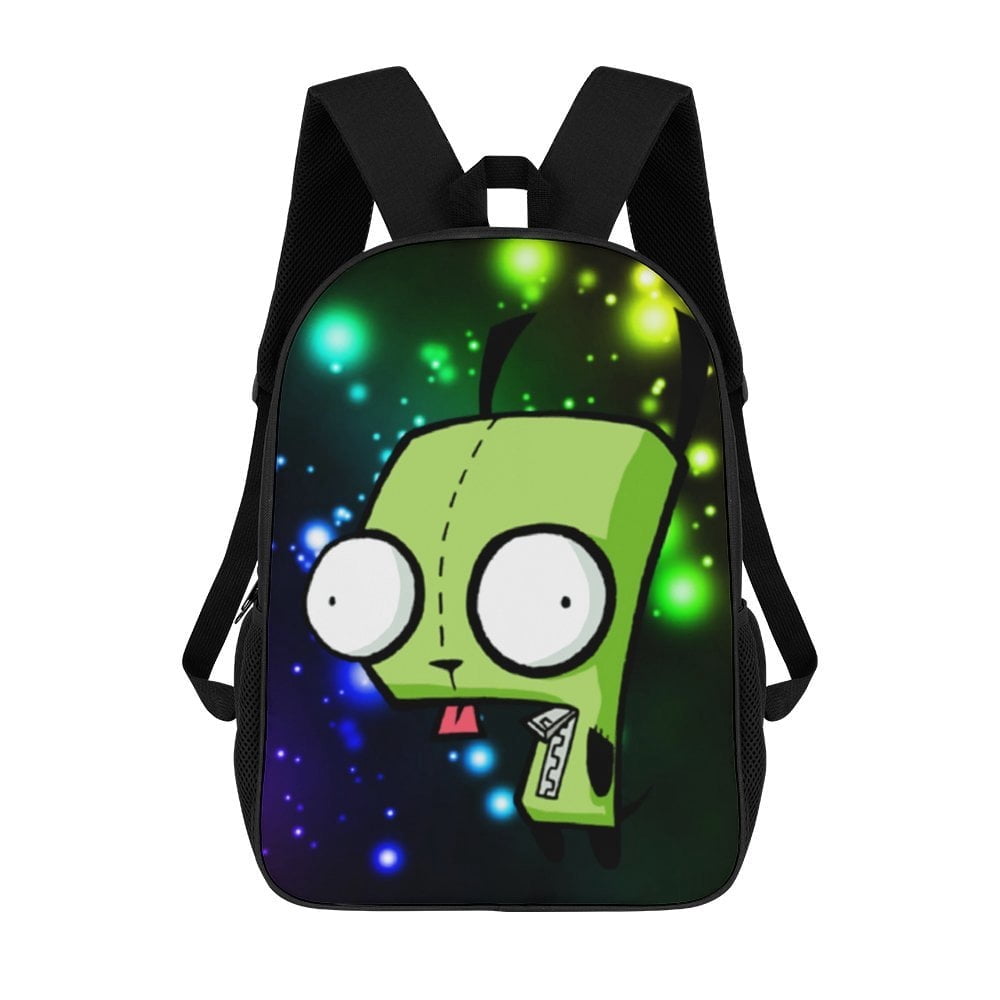 Invader Zim Backpack 17 Inch Shoulder Bag Sturdy Laptop Backpack ...