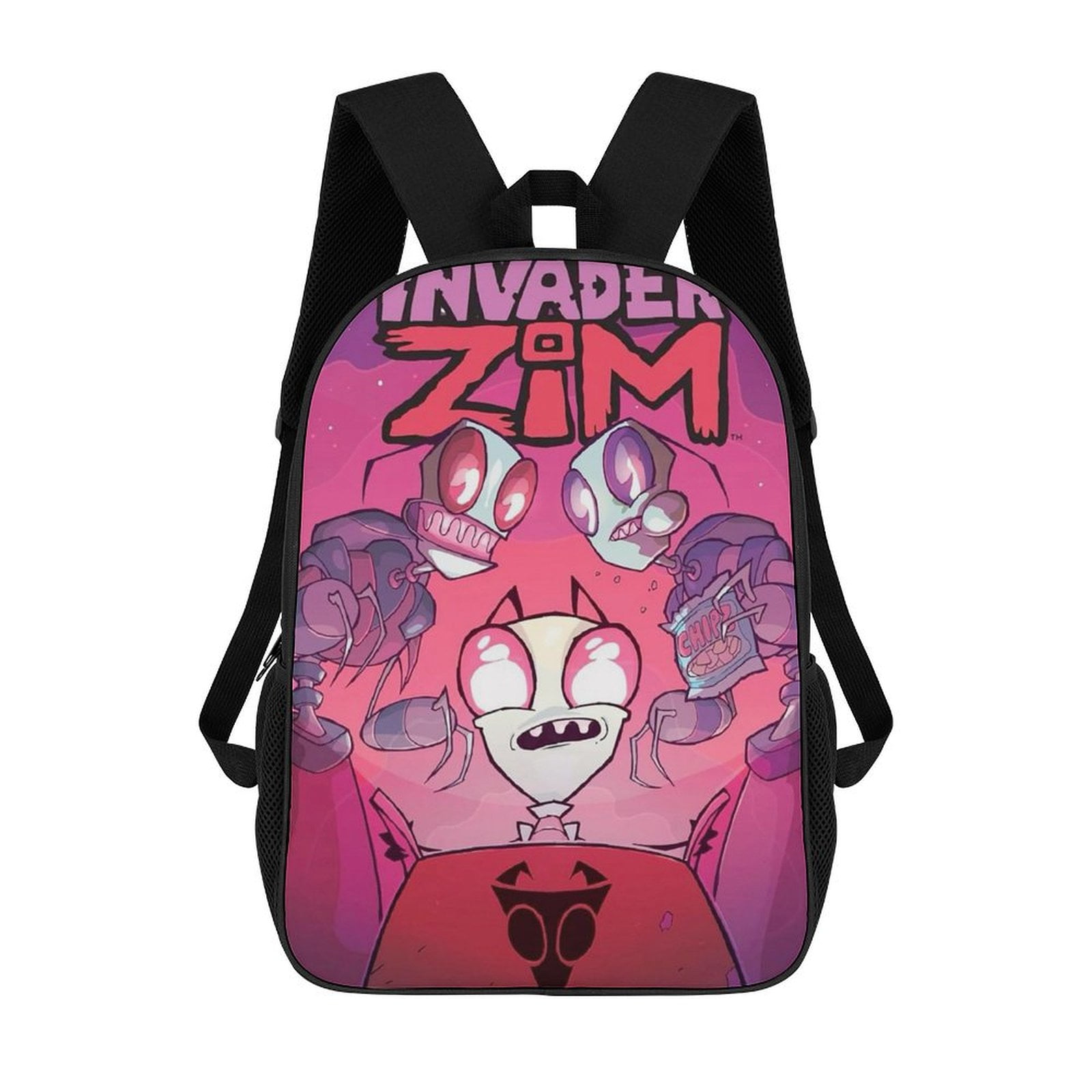 Invader Zim Backpack Anime 17 inch Bags Invader Zim Merch Large ...