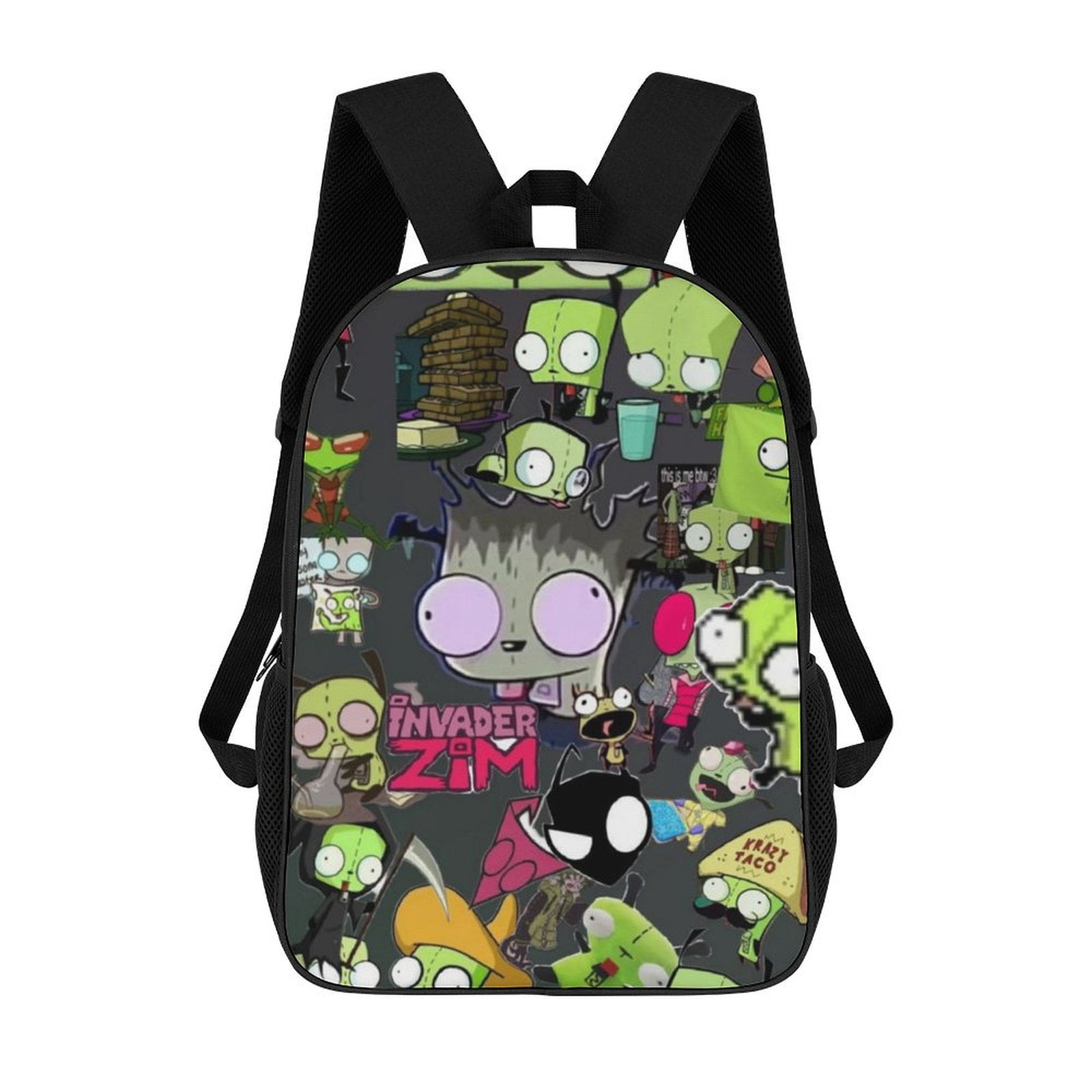 Invader Zim Backpack Anime 17 inch Bags Invader Zim Merch Large ...