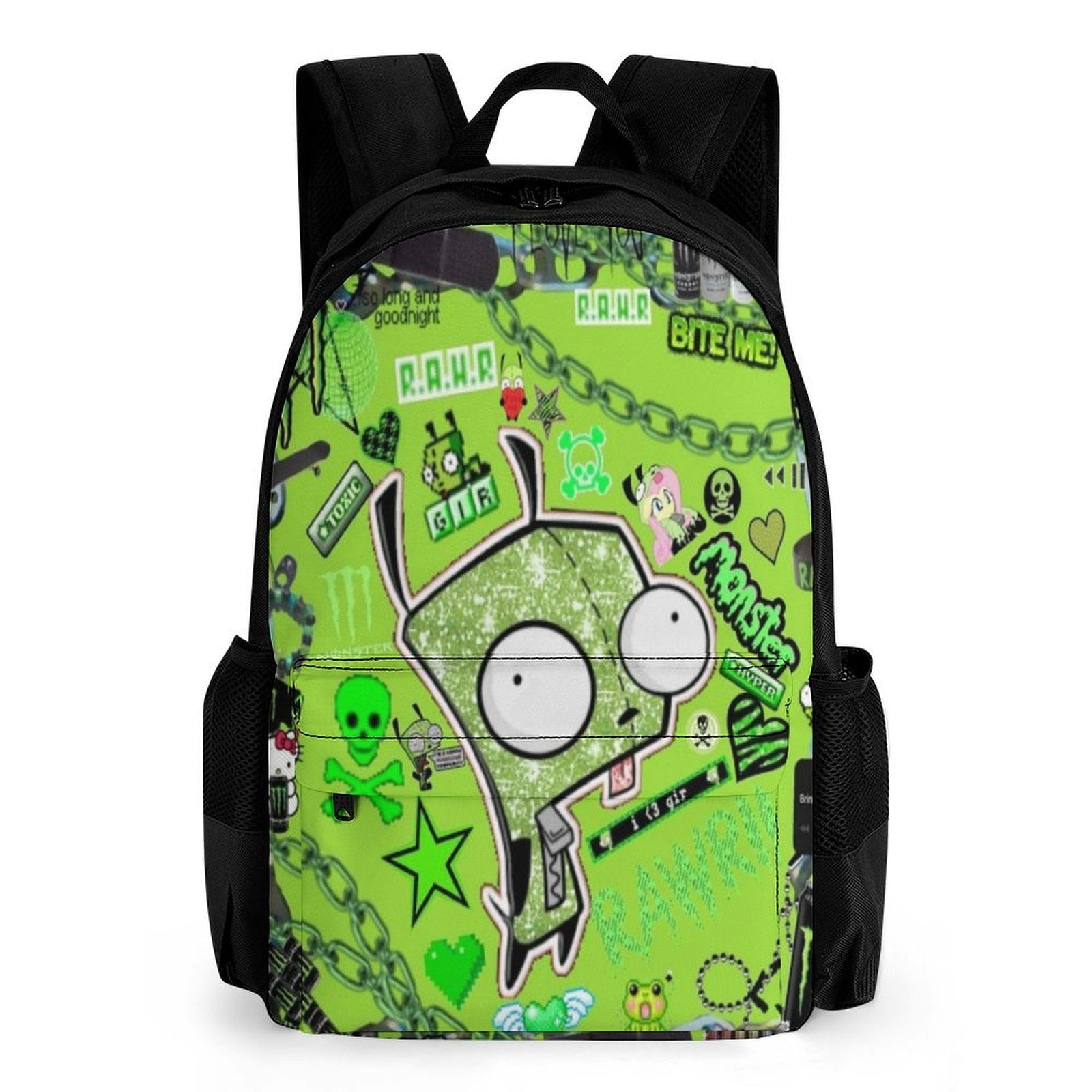 Invader Zim Backpack Anime 17 inch Bags Invader Zim Merch Large ...