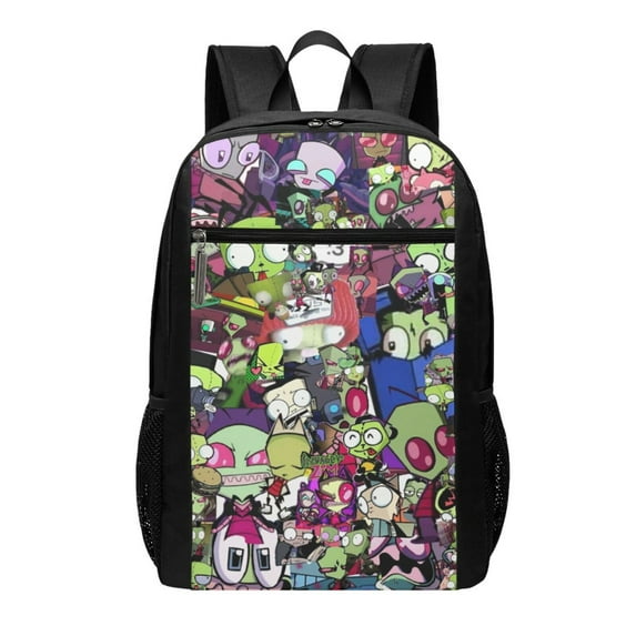 Invader Zim Backpack Bookbag Casual Daypack Travel Backpacks for Work ...