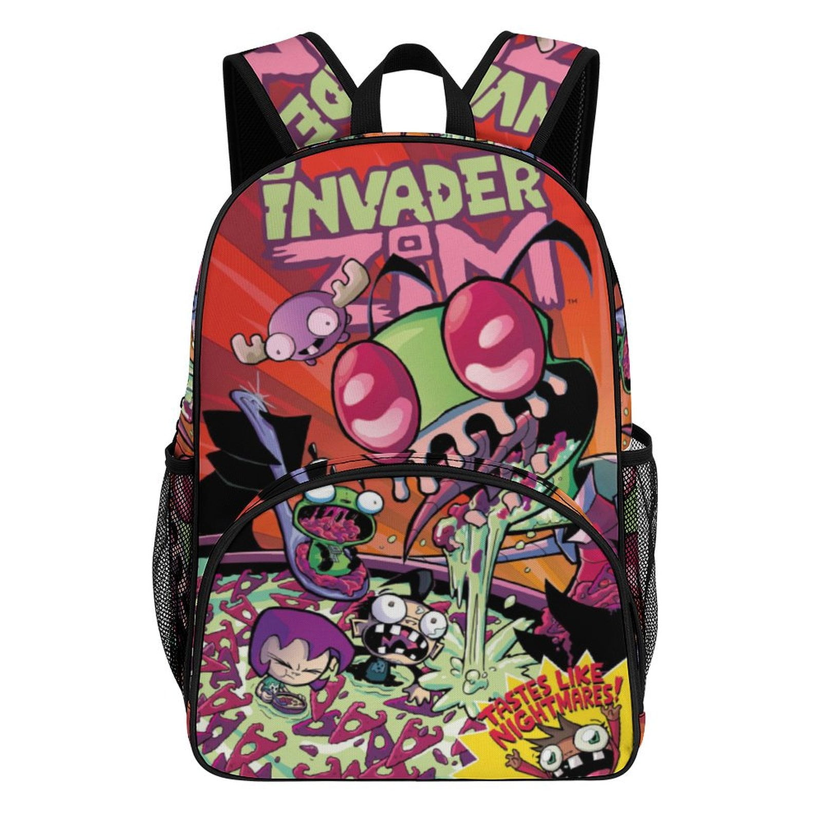 Invader Zim Backpack Daypack Adjustable School Bag Student Bookbag ...
