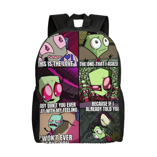 Invader Zim Backpack Lightweight Unisex Basic Daypack Bookbag Laptop ...