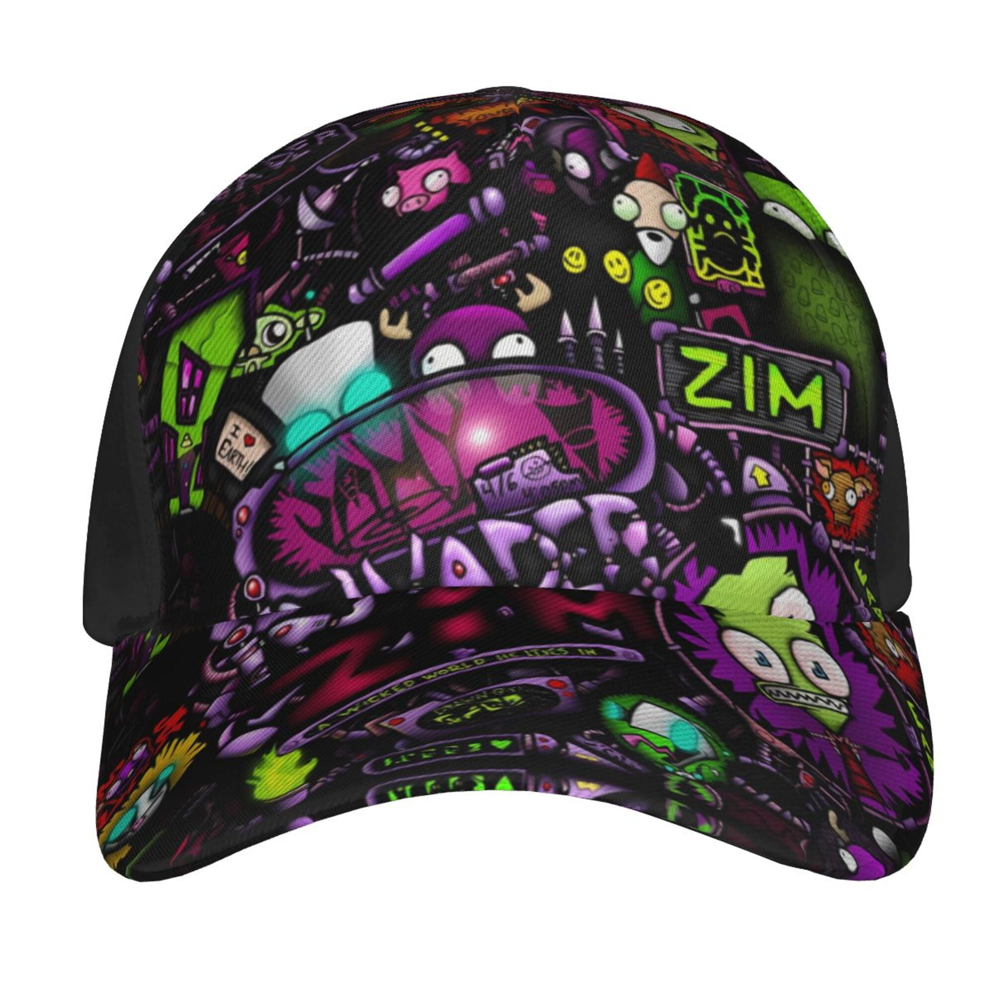 Invader Zim Baseball Hat Hip Hop Caps Sun Hat Outdoor Trucker Hat ...