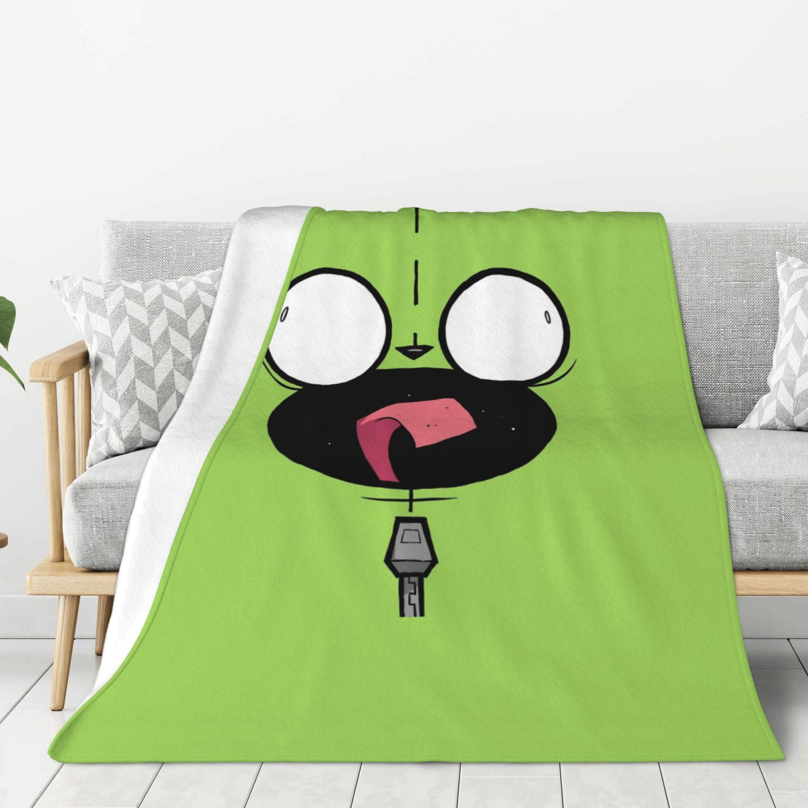 Invader Zim Bed Blanket Thick Plush Flannel Blanket Warm Fuzzy Throw ...