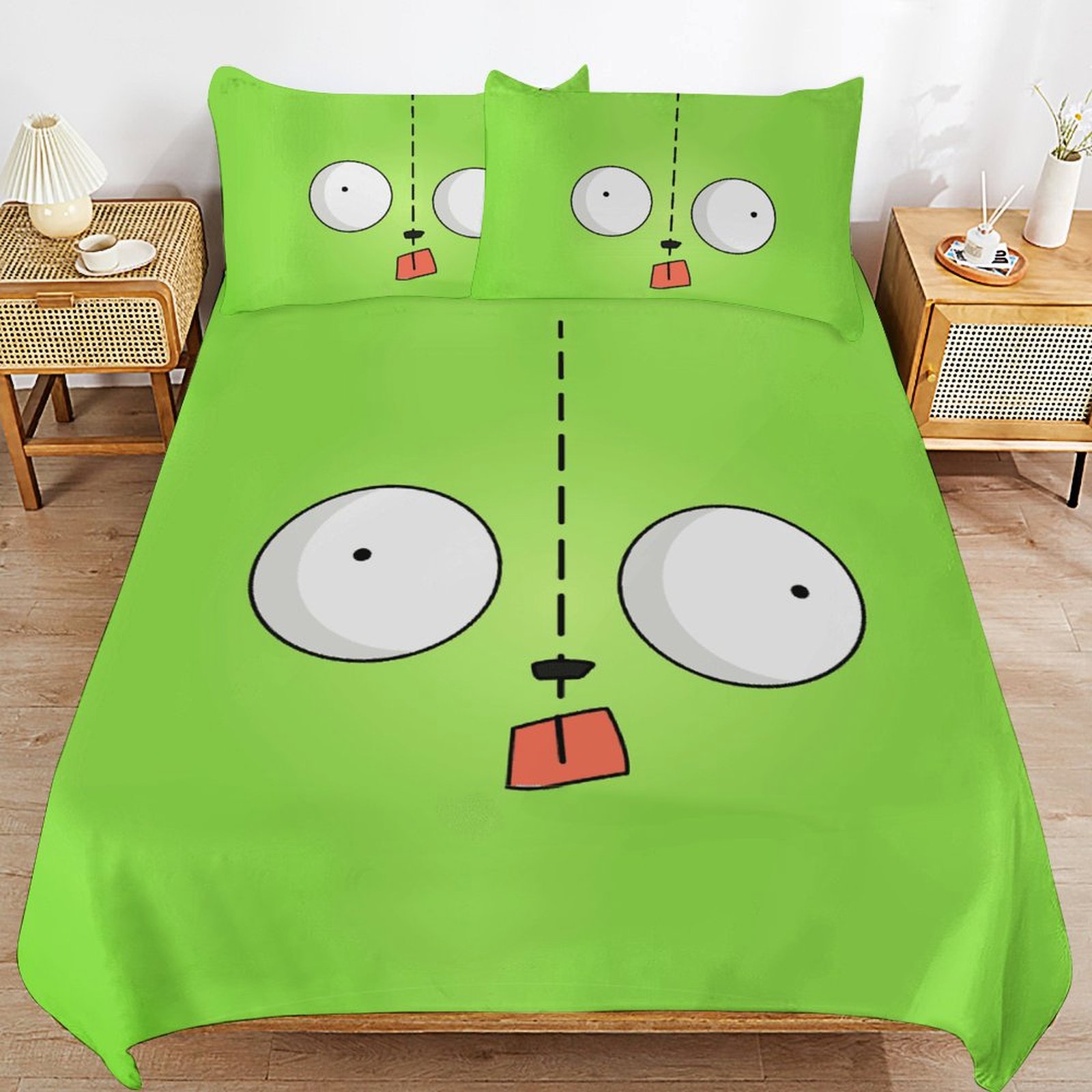 Invader Zim Bed Duvet Cover Microfiber Bedding Sets 3D Printed ...