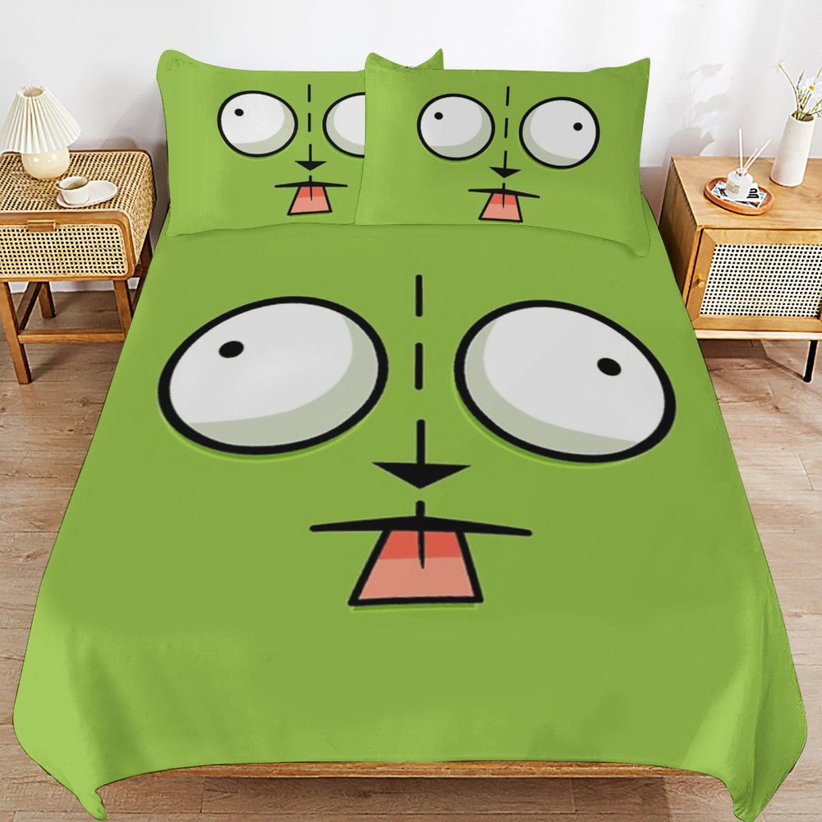 Invader Zim Bed Duvet Cover Microfiber Bedding Sets 3D Printed ...