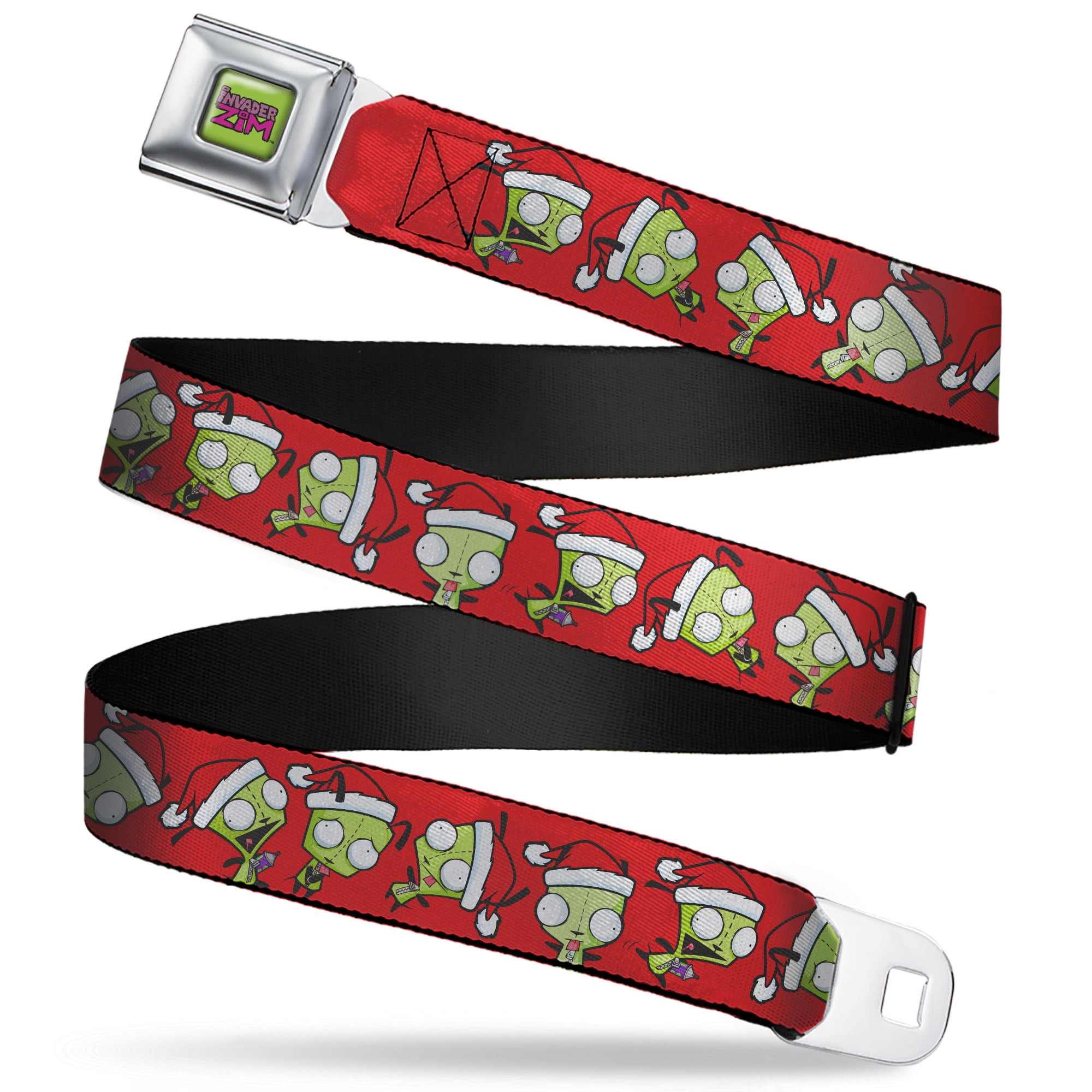 Invader Zim Belt, Seatbelt Buckle Belt, Invader Zim Holiday Gir Santa ...