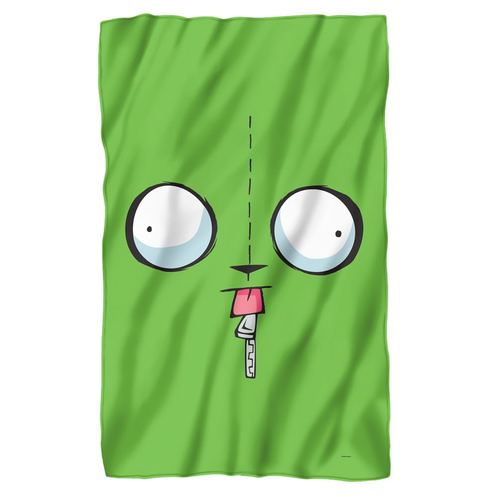 Invader Zim Blanket, 36"x58" Invader Zim Gir Face Fleece Blanket ...