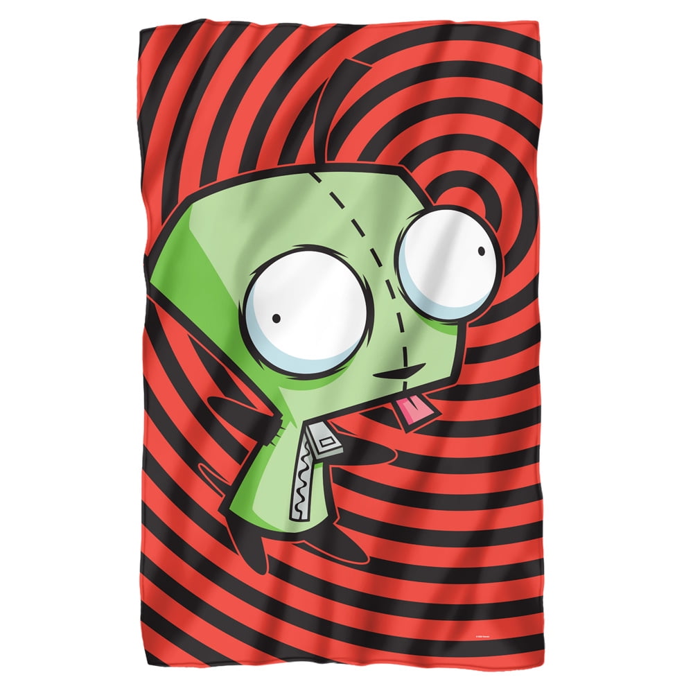 Invader Zim Adult Throw Blanket, 36"x58" Gir Spiral Fleece - Walmart.com