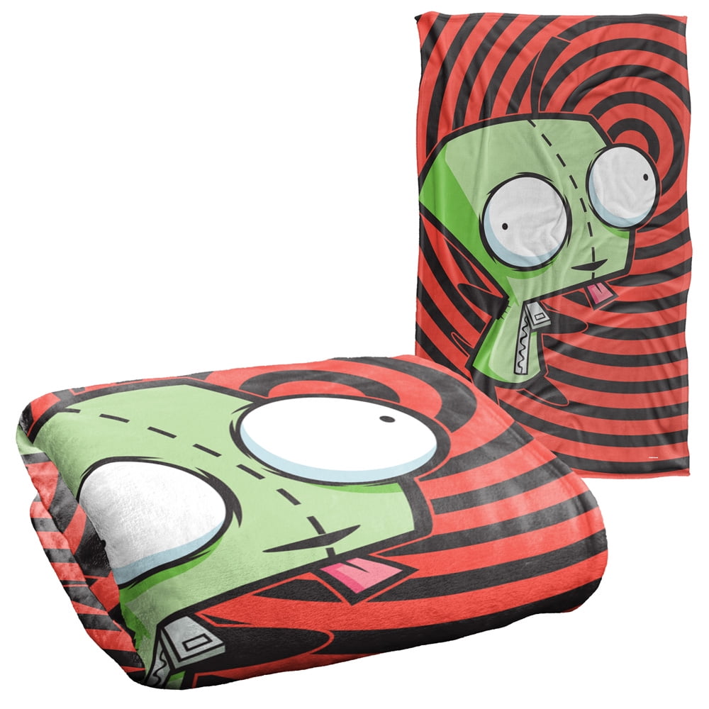 Invader Zim Blanket, 36"x58" Invader Zim Gir Spiral Silky Touch Super ...
