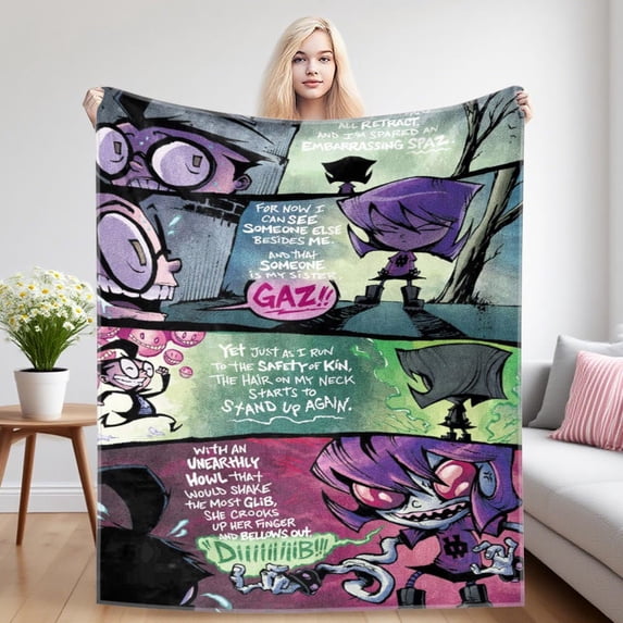 Invader Zim Blanket Gifts Throw Teen Girls Men Boys Women Him Christmas ...