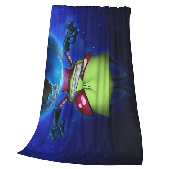 Invader Zim Blanket, Lightweight Cozy Soft Throw for Bedroom, Living ...