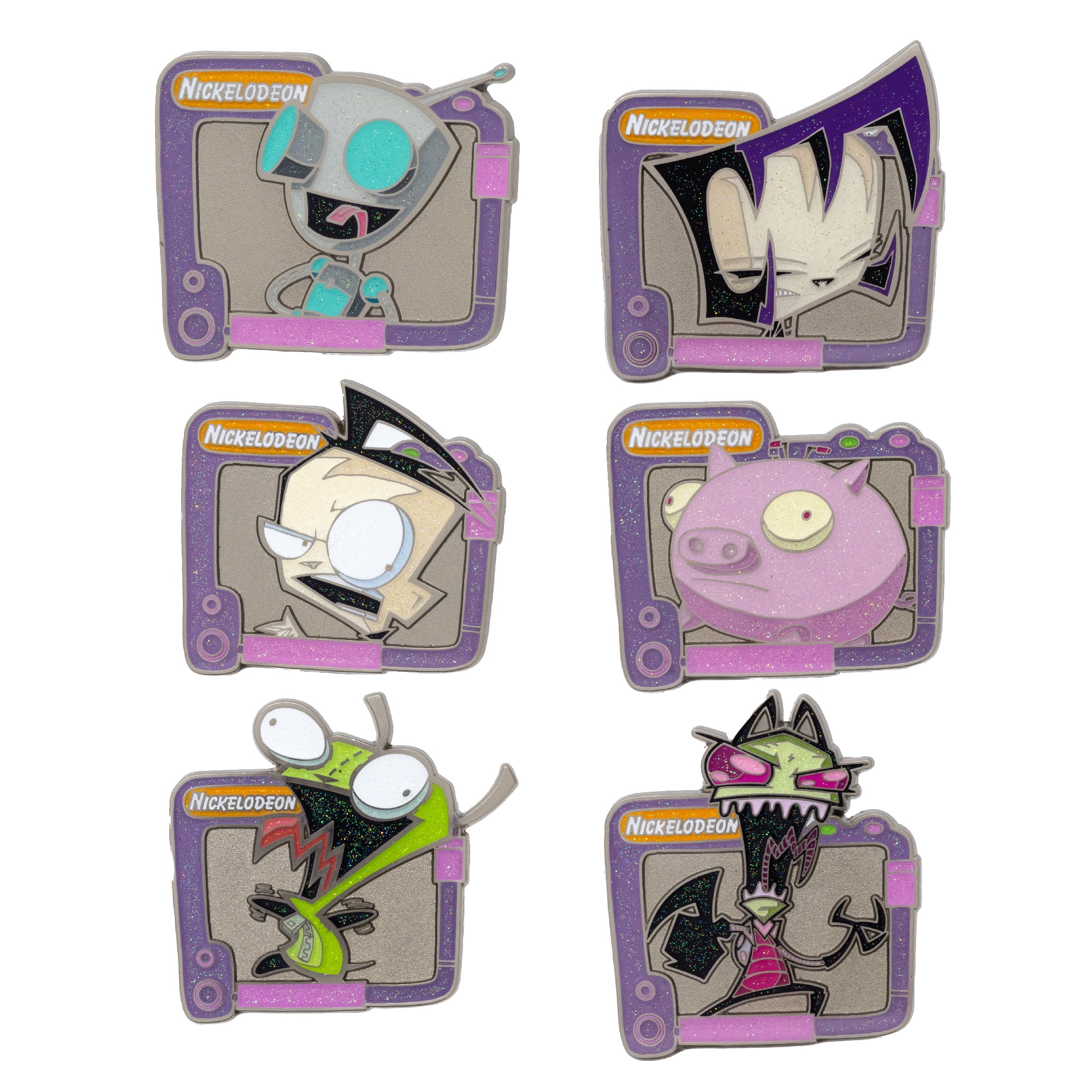 Invader Zim Blind Box Glitter Enamel Pin Series - Mystery Character Zim ...